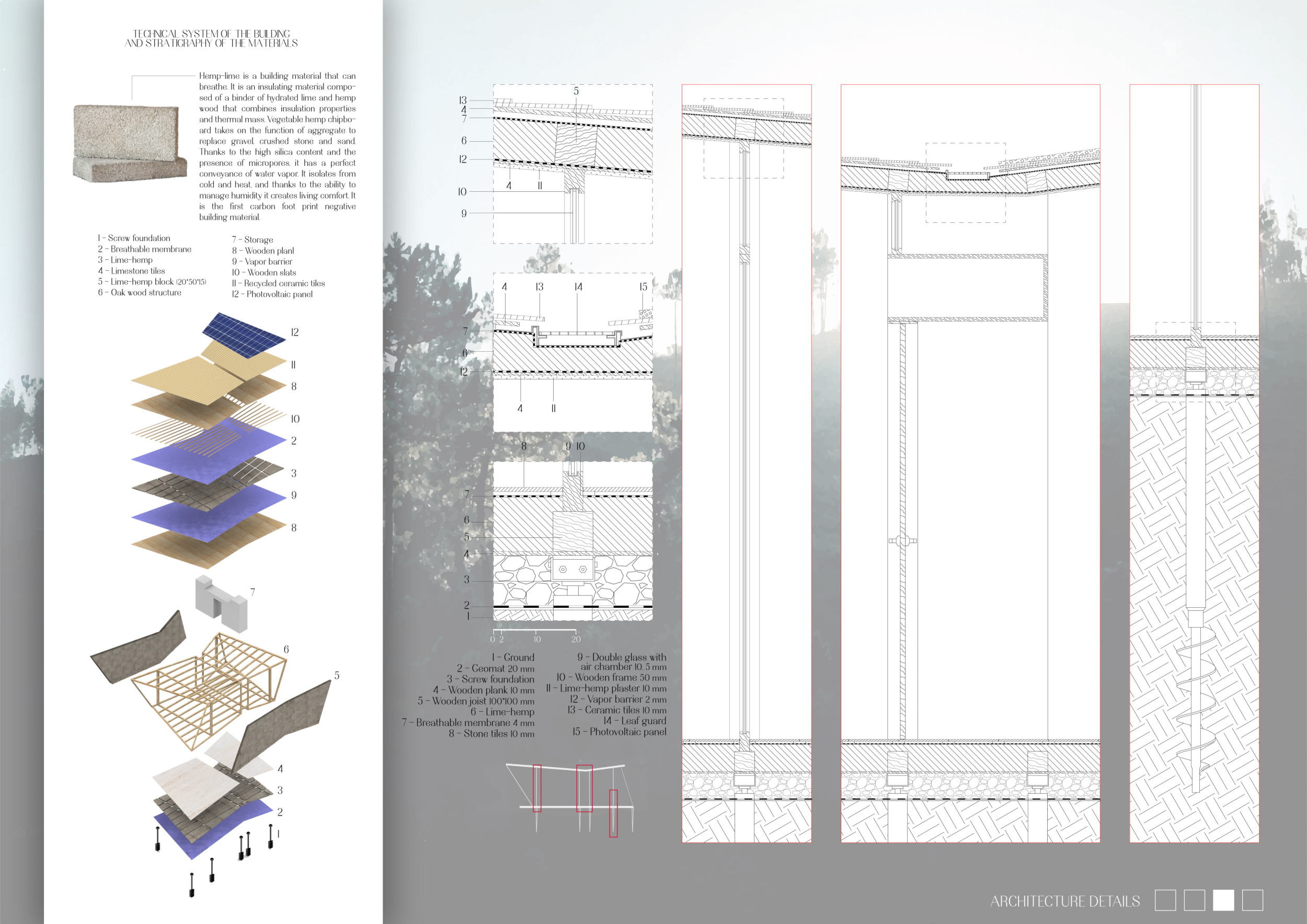 Architecture project // Embracing Nature with Hemp-Lime and Oak in a ...