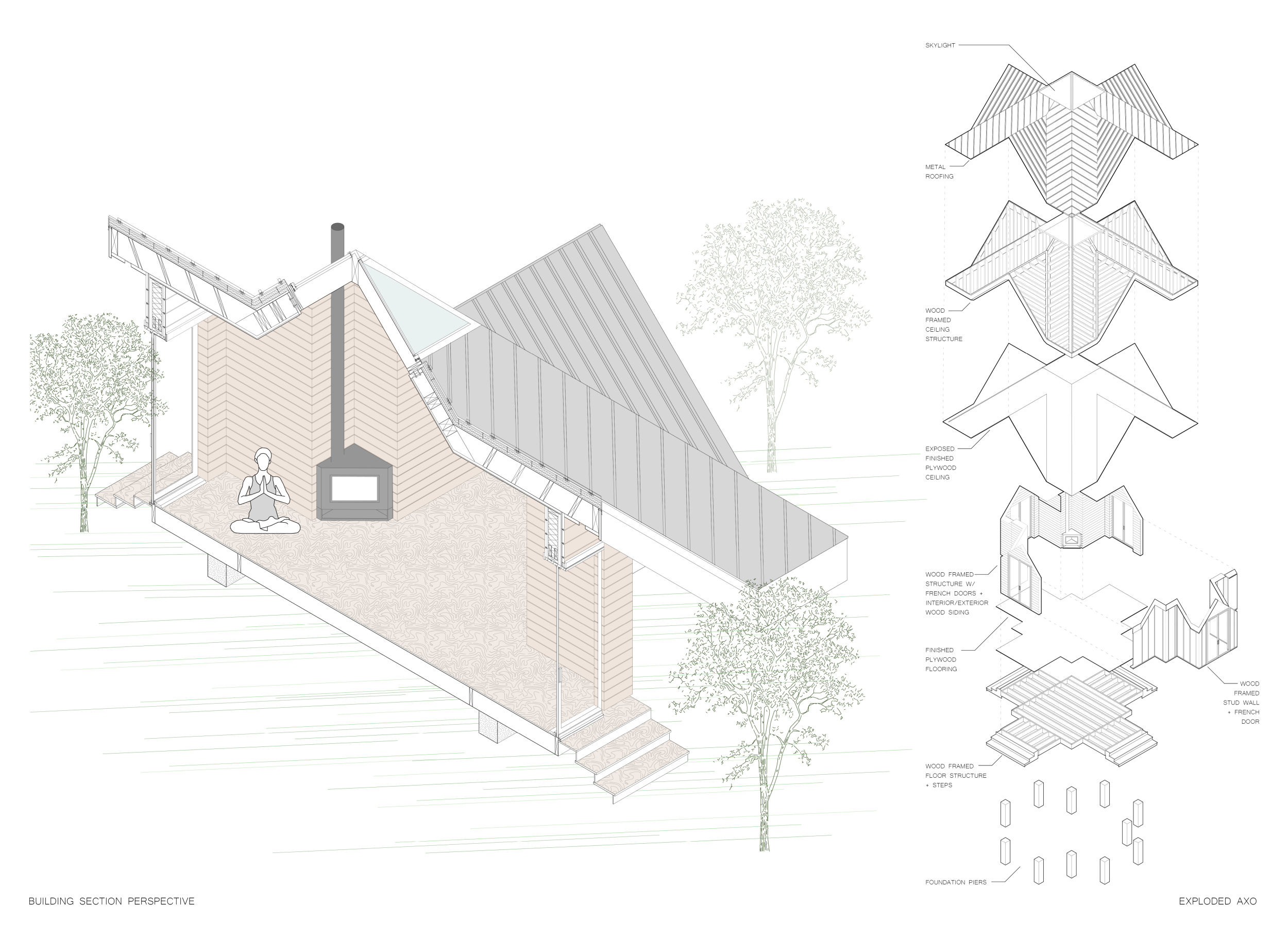 Architecture project // Framed Views and Finished Plywood in a Tranquil ...