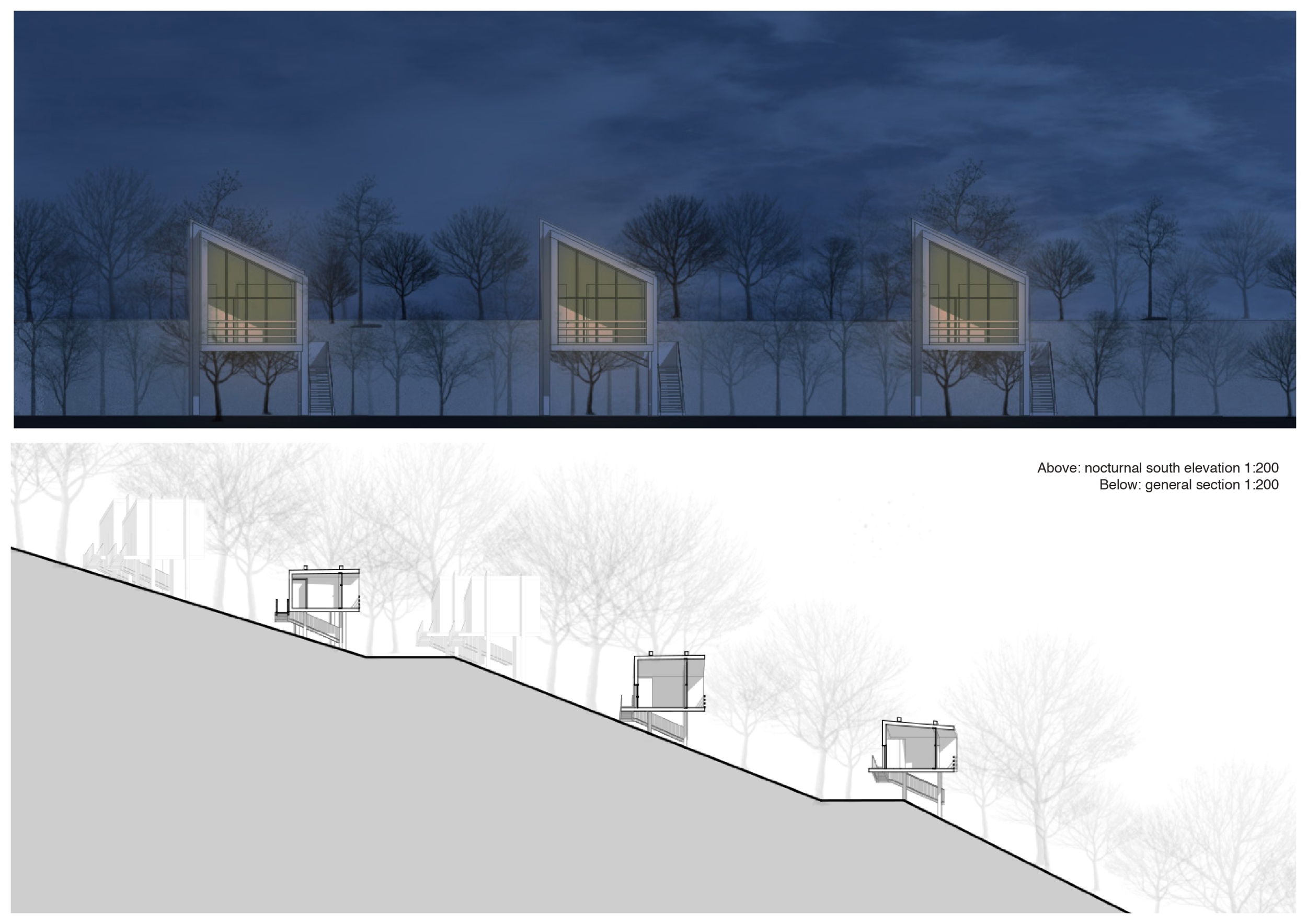 Architecture project // Elevated Living Pods with Isosandwich Panels ...