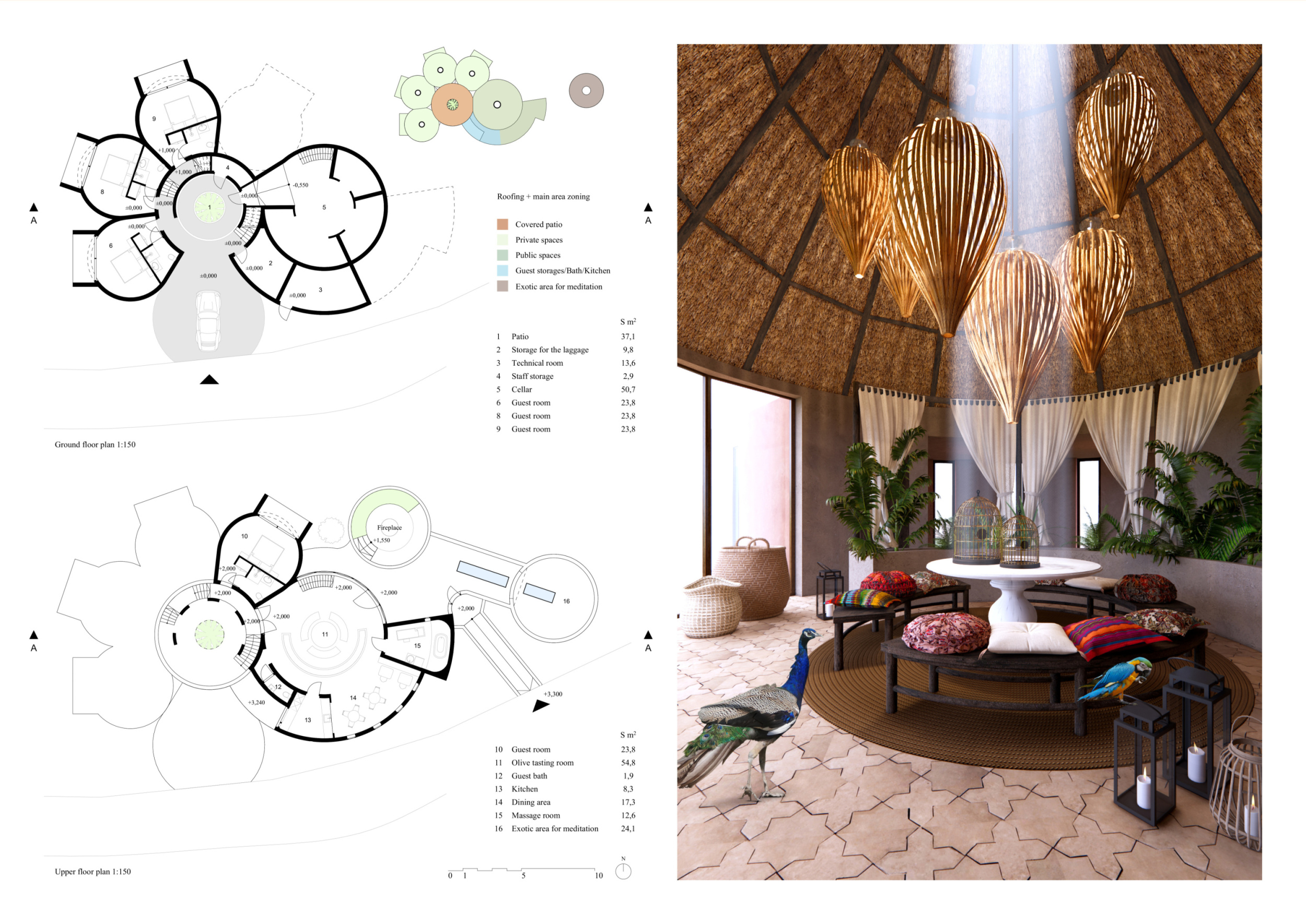 Architecture project // Cork and Thatched Granaries Nestled in a Rural ...