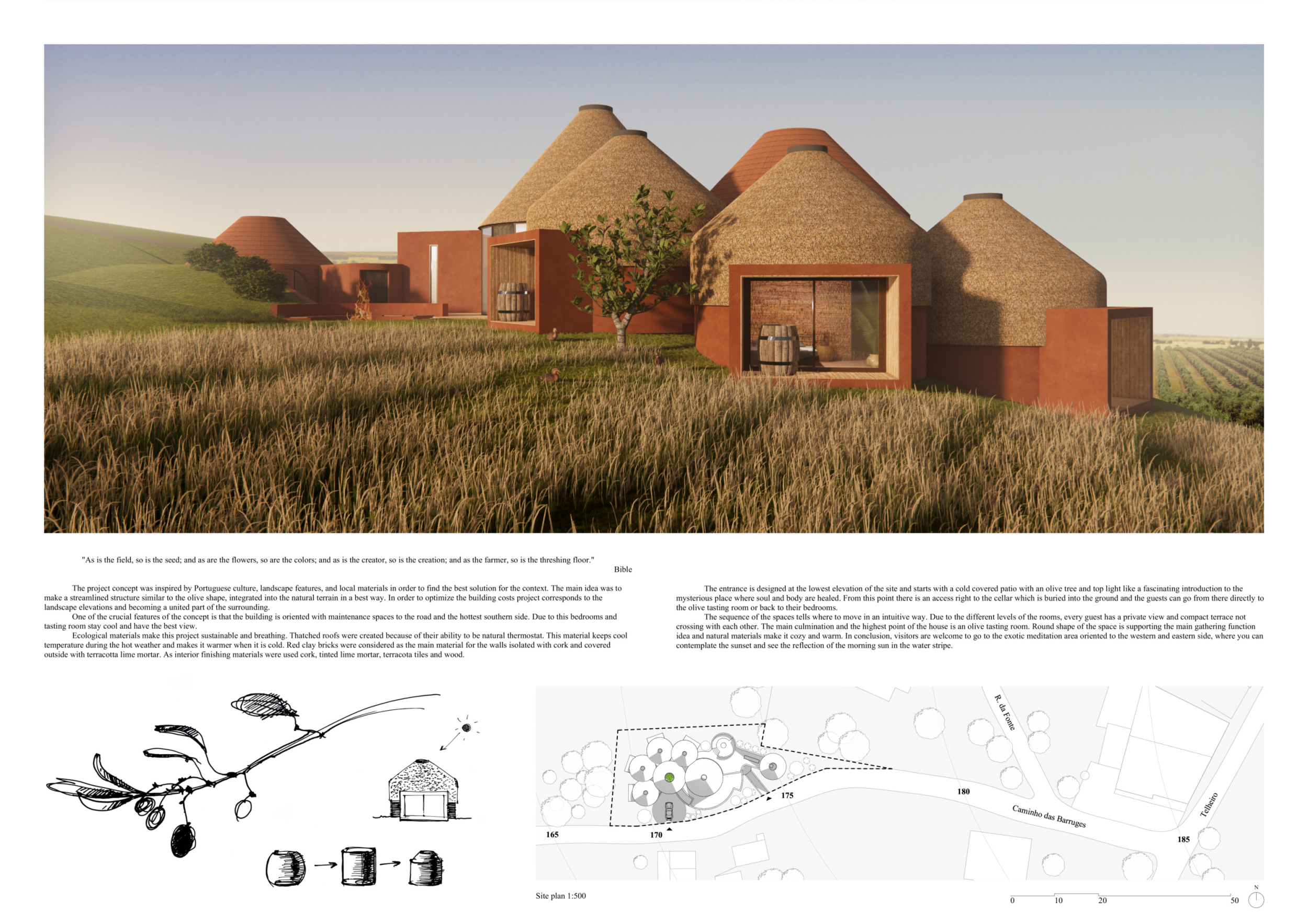 Architecture project // Cork and Thatched Granaries Nestled in a Rural ...