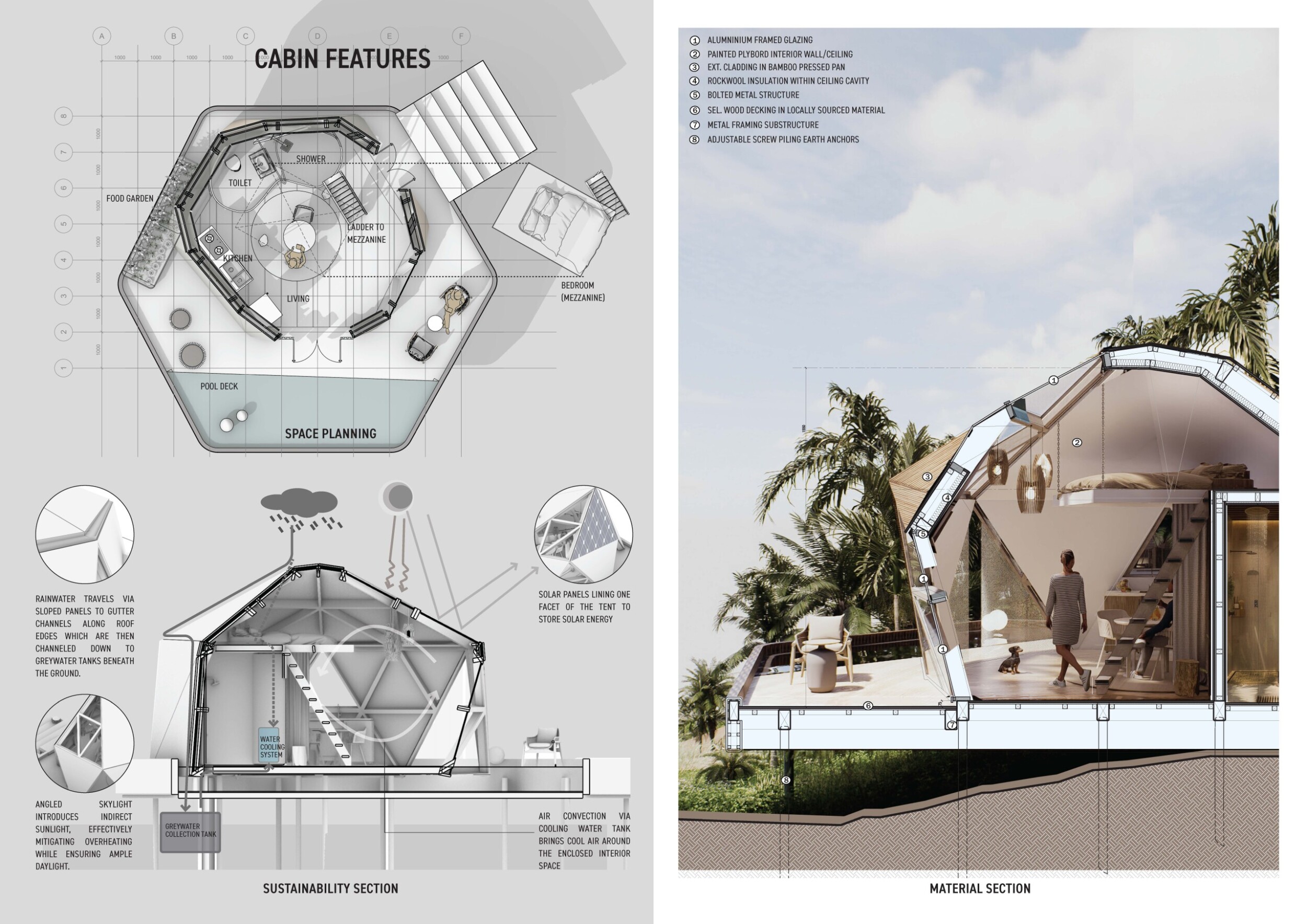 Architecture project // Bamboo Cladding and Flexible Foundations in a ...