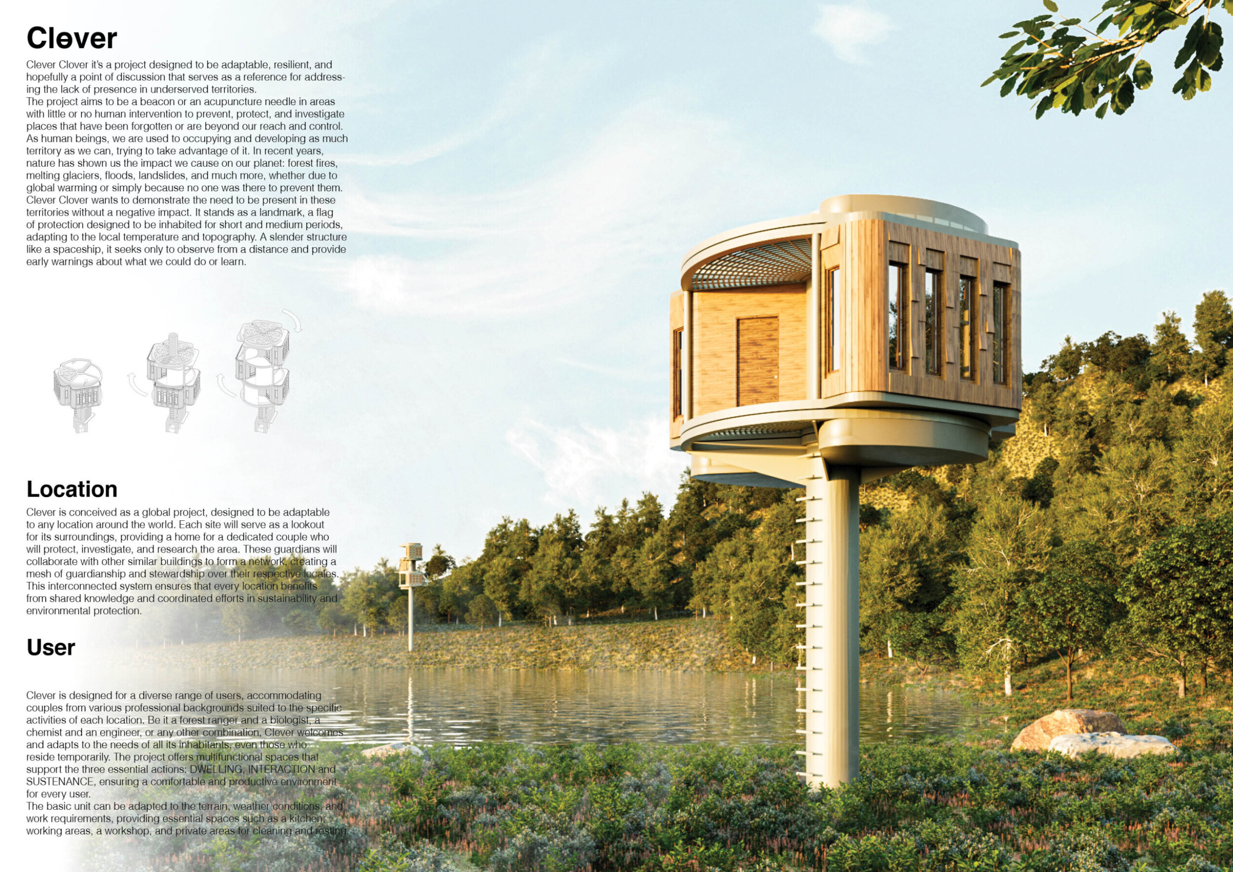 Architecture project // Elevated Modular Living with Thermal Efficient ...