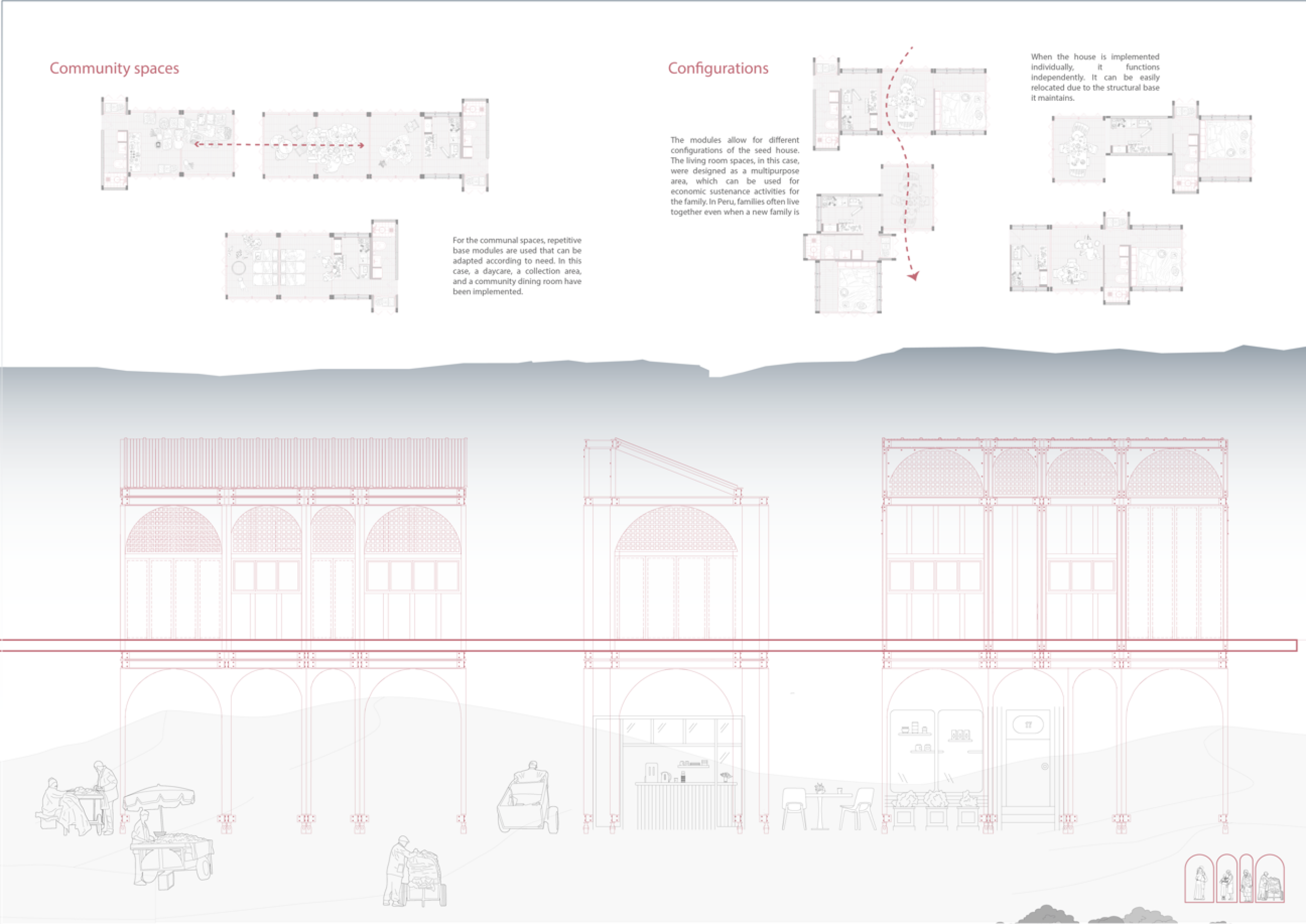Architecture project // Elevated Community Spaces with Perforated Walls ...