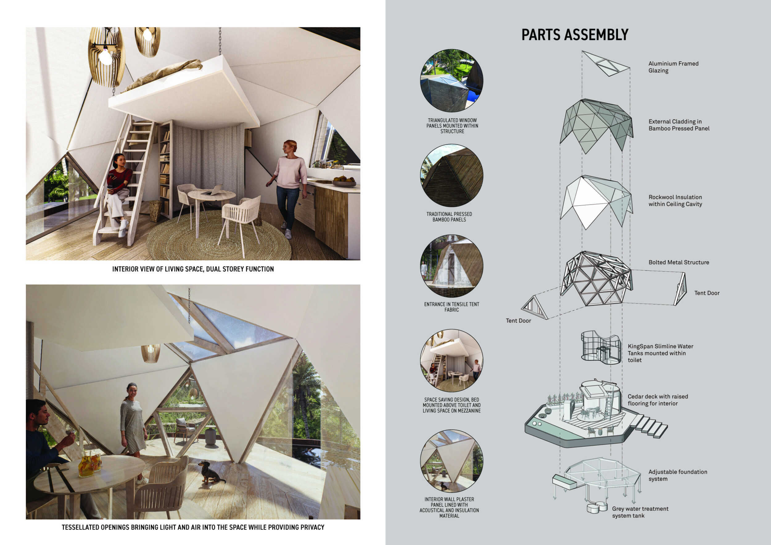 Architecture project // Bamboo Cladding and Flexible Foundations in a ...