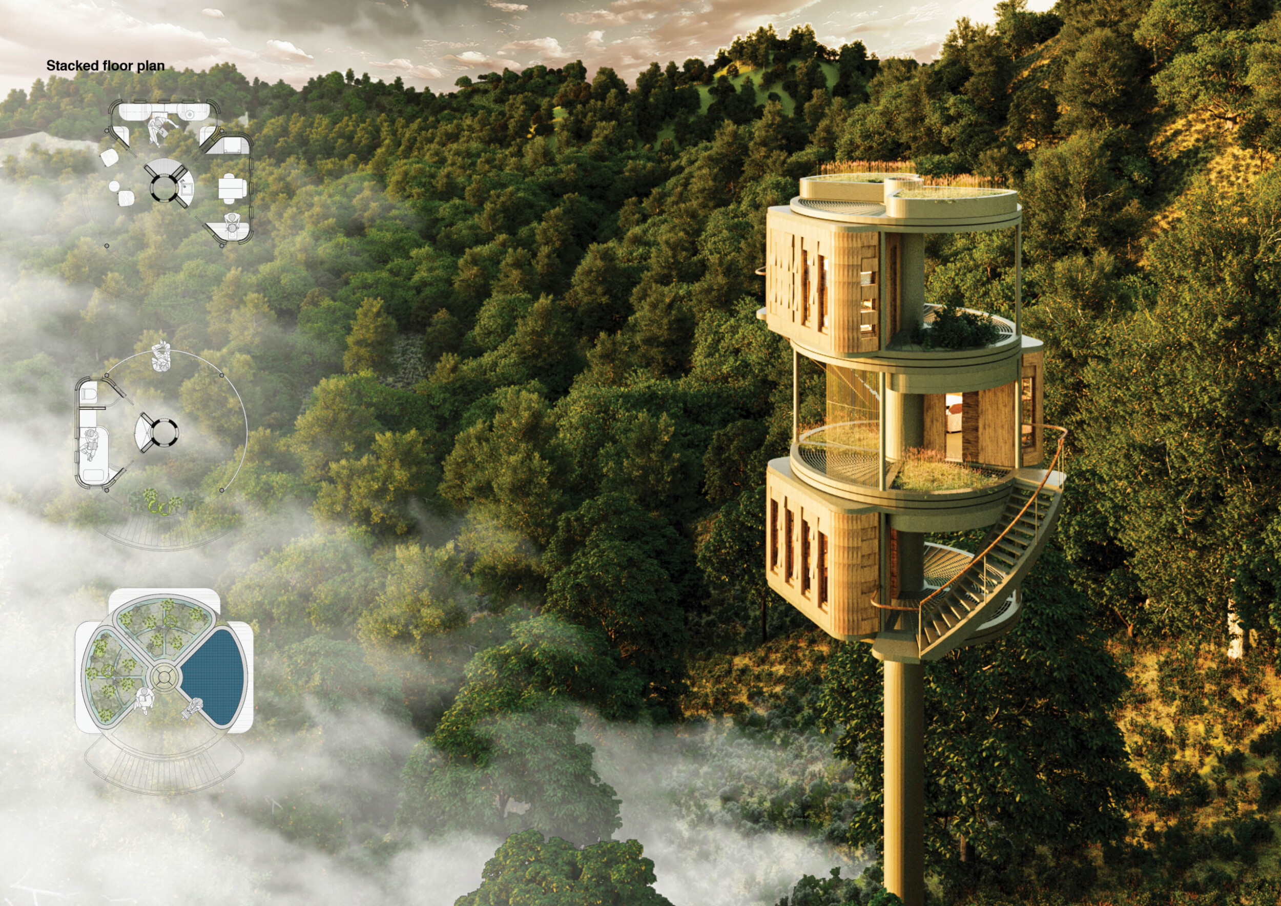 Architecture project // Elevated Modular Living with Thermal Efficient ...