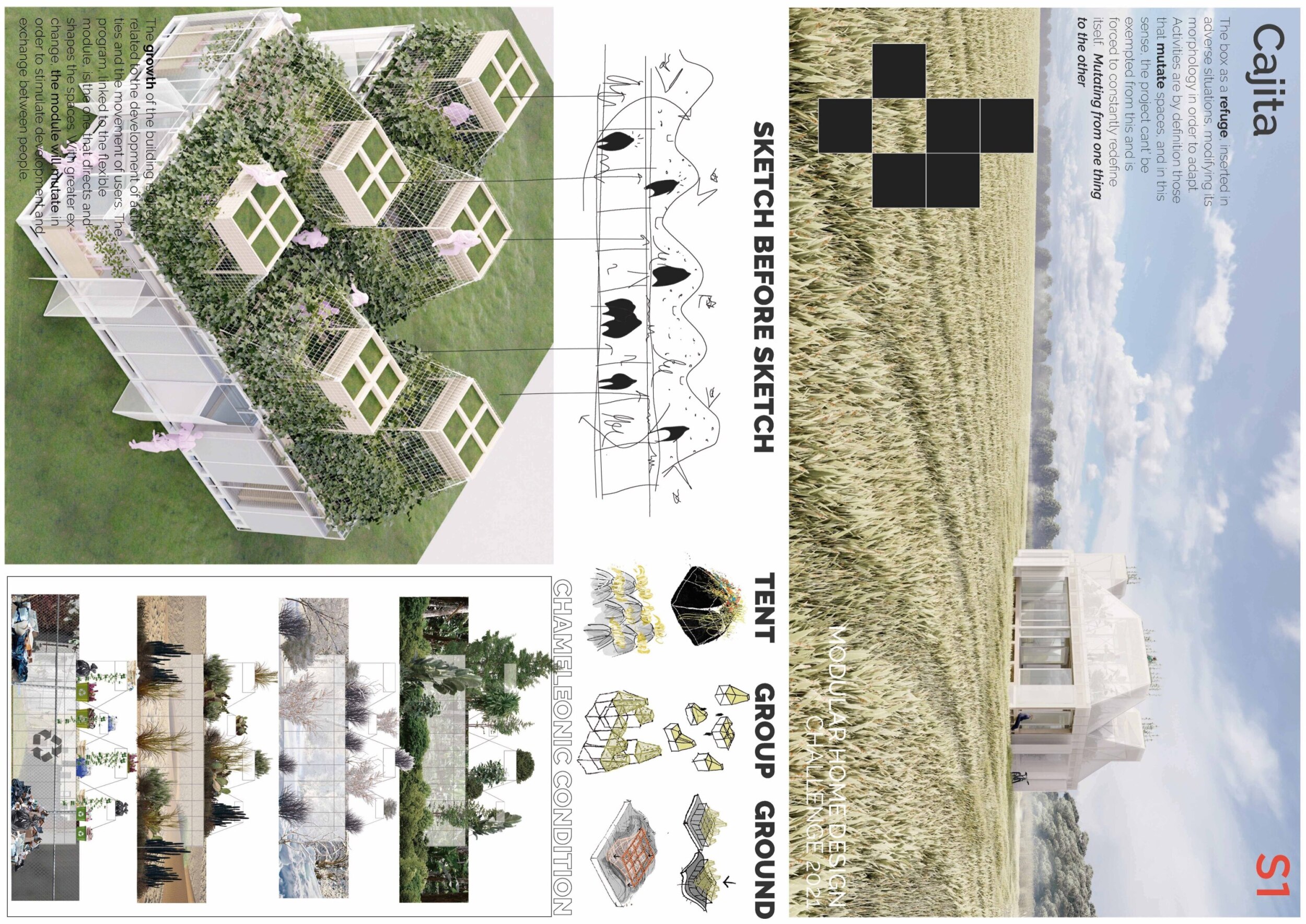 Architecture project // Elevated Green Spaces with Flexible Modular ...