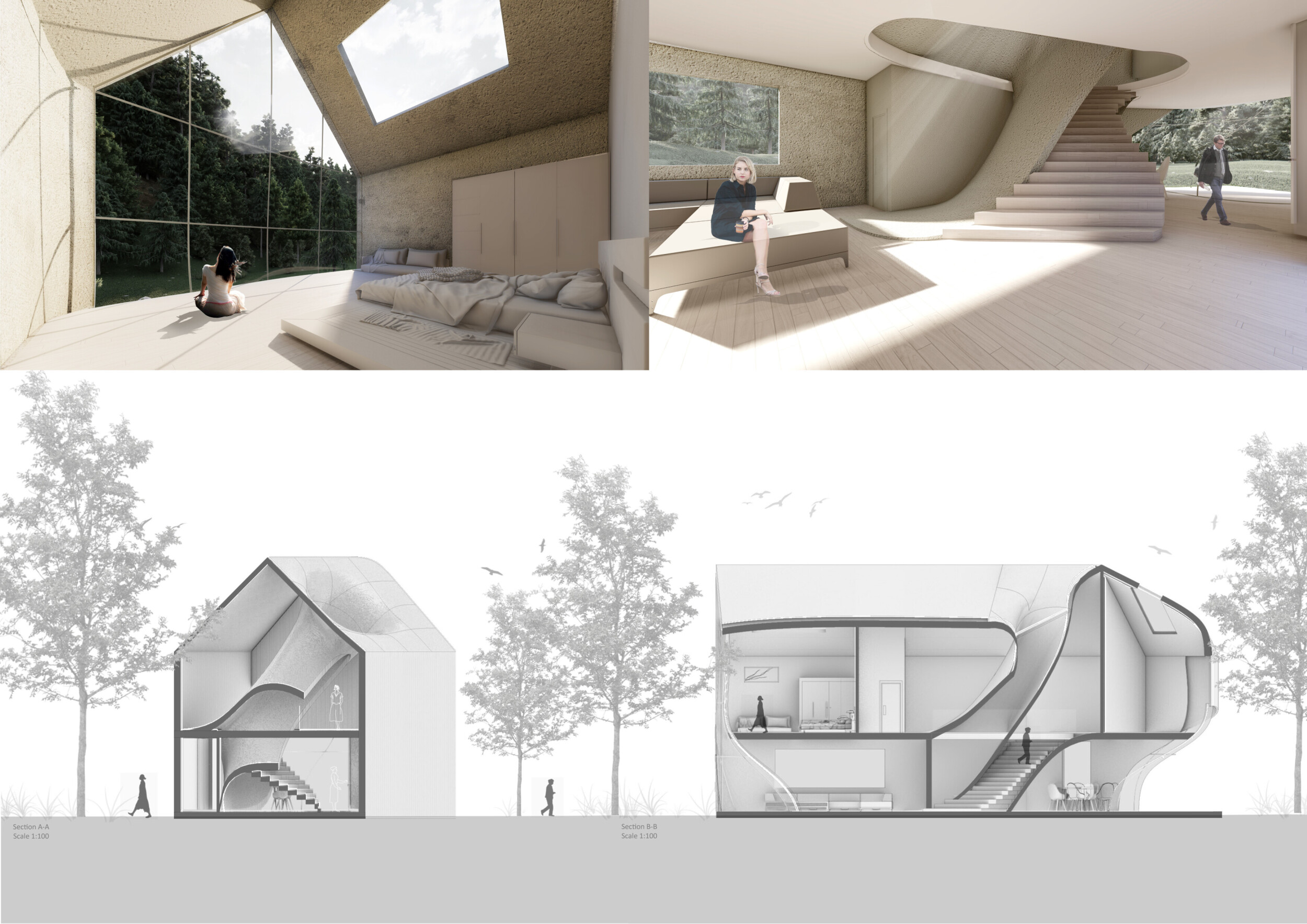 Architecture project // Curved Façades Framing Natural Light with ...