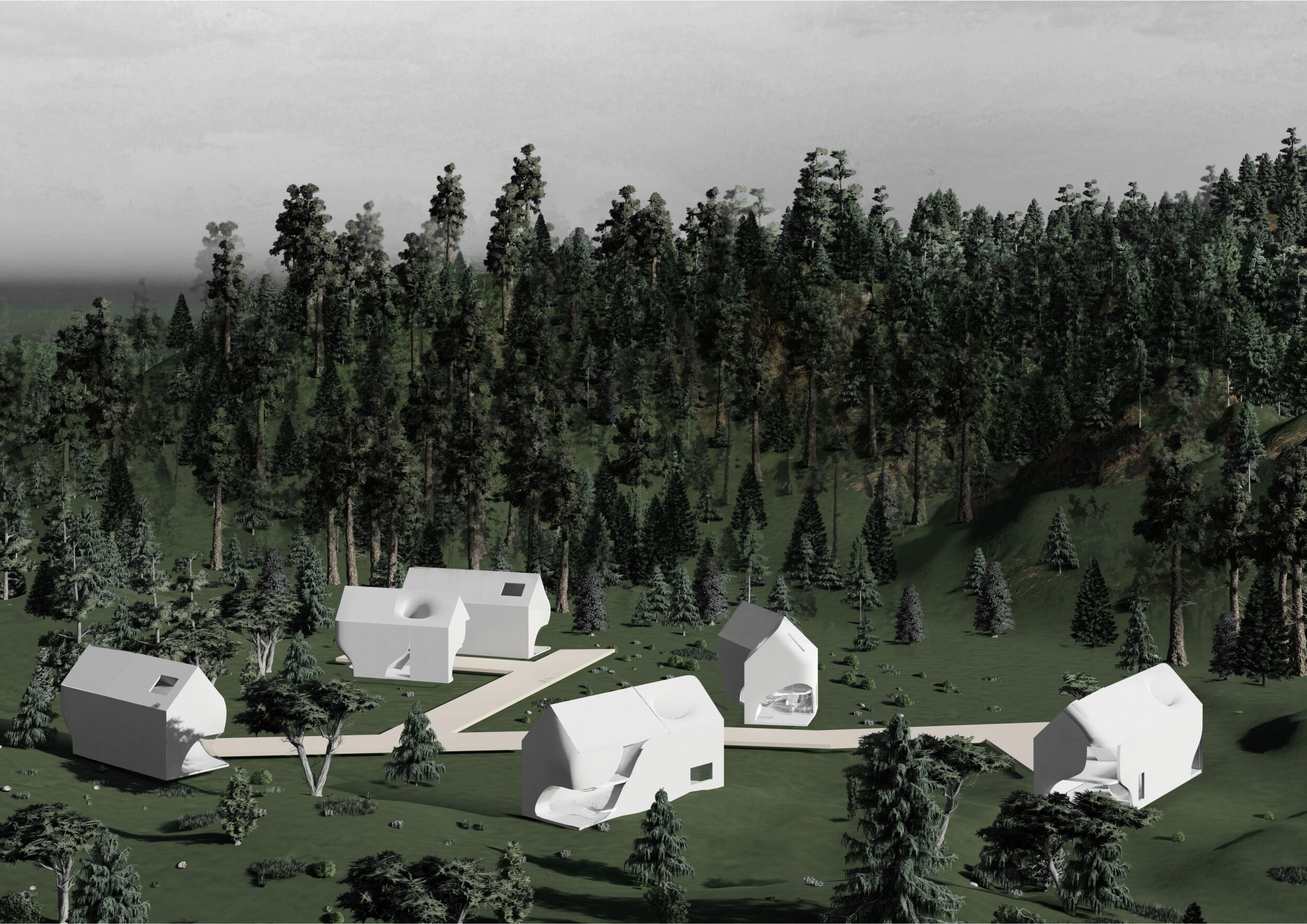 Architecture project // Curved Façades Framing Natural Light with ...