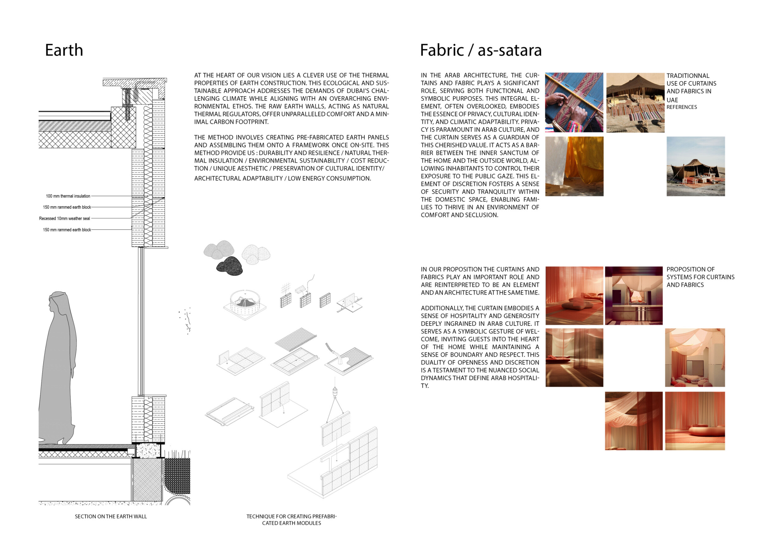 Architecture project // Rammed Earth and Flexible Fabric Panels Enhance ...
