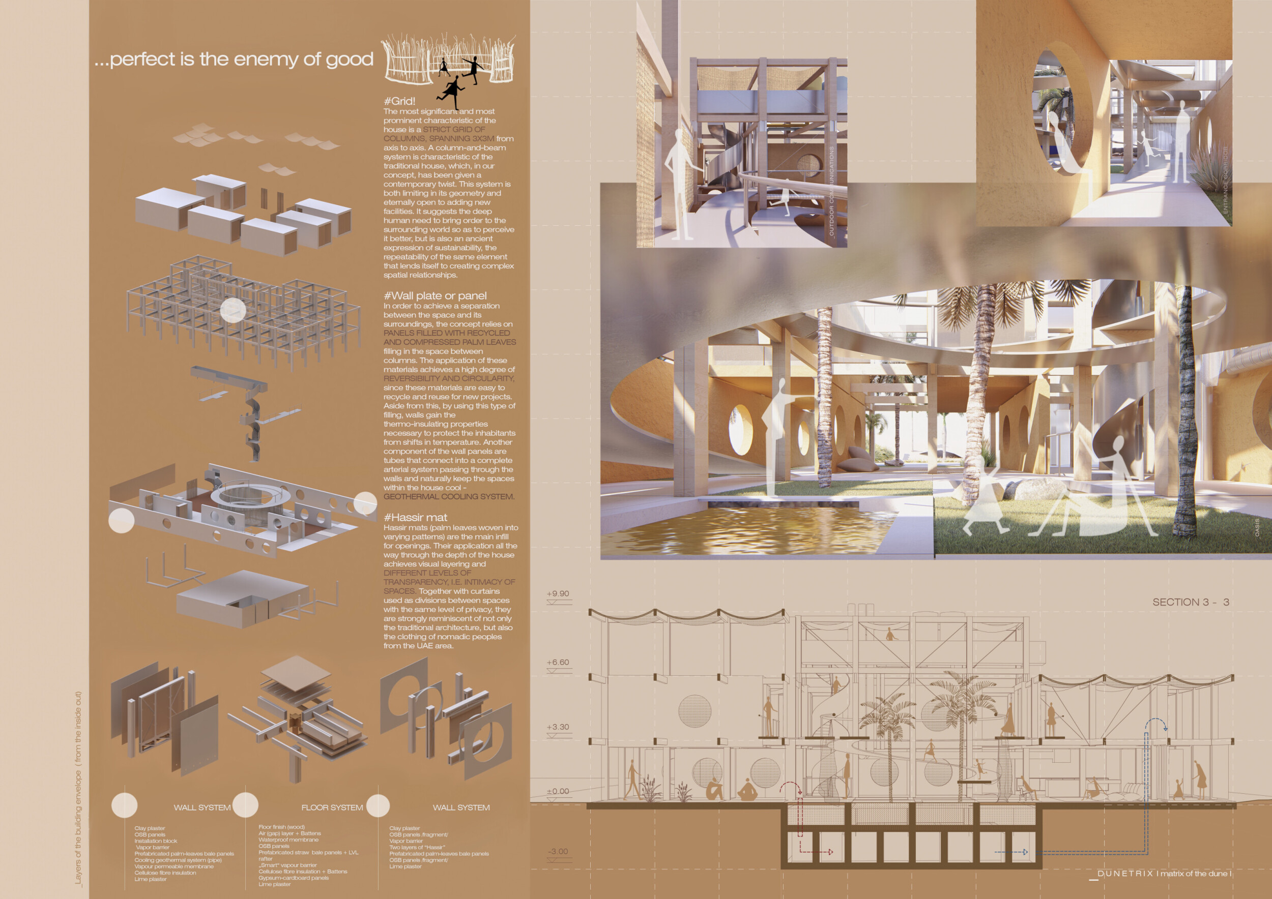 Architecture project // Rammed Earth Structure Featuring Flexible ...