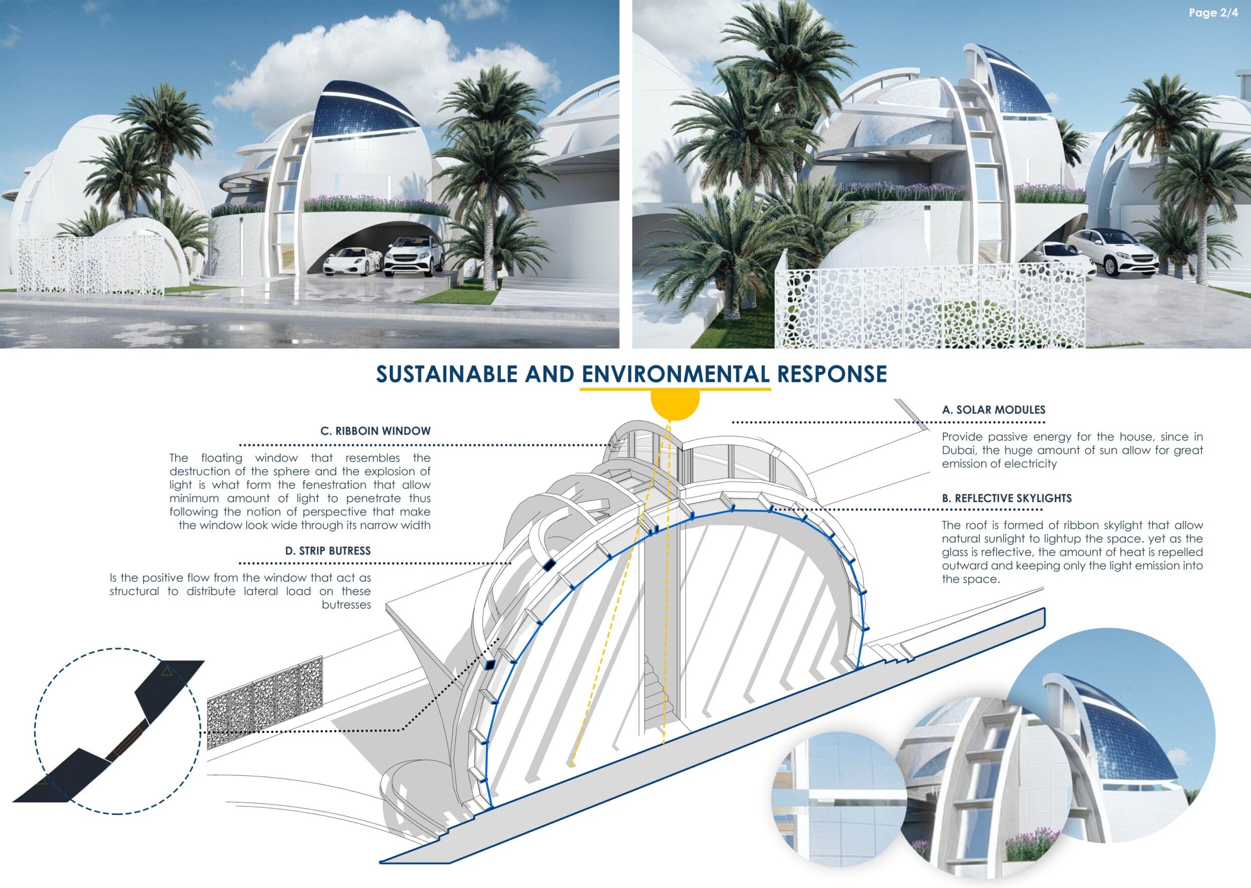 Architecture project // Sustainable Living Shaped by Concrete Geometry ...