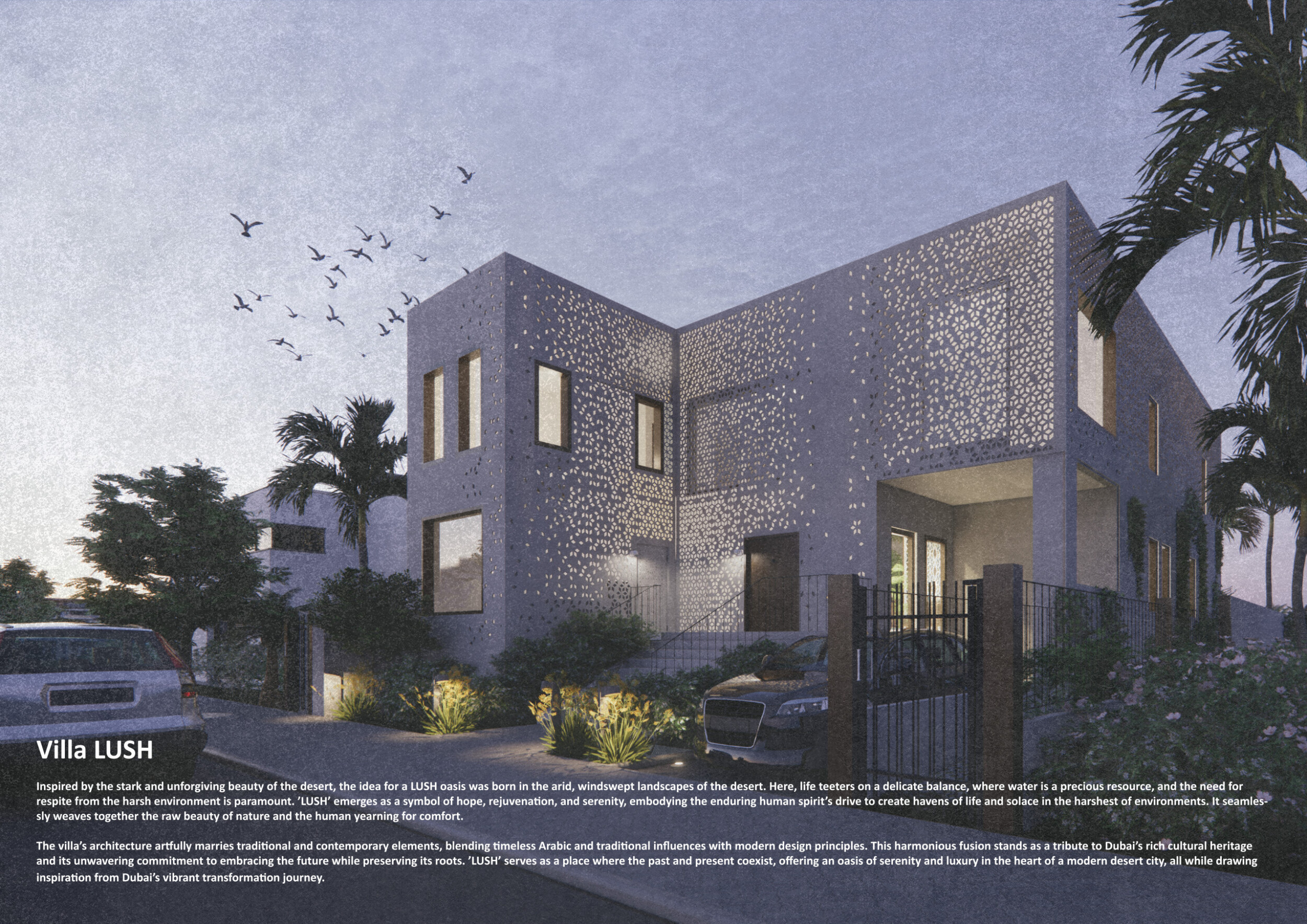 Architecture project // Perforated Panels and Sky Well Create an Oasis ...