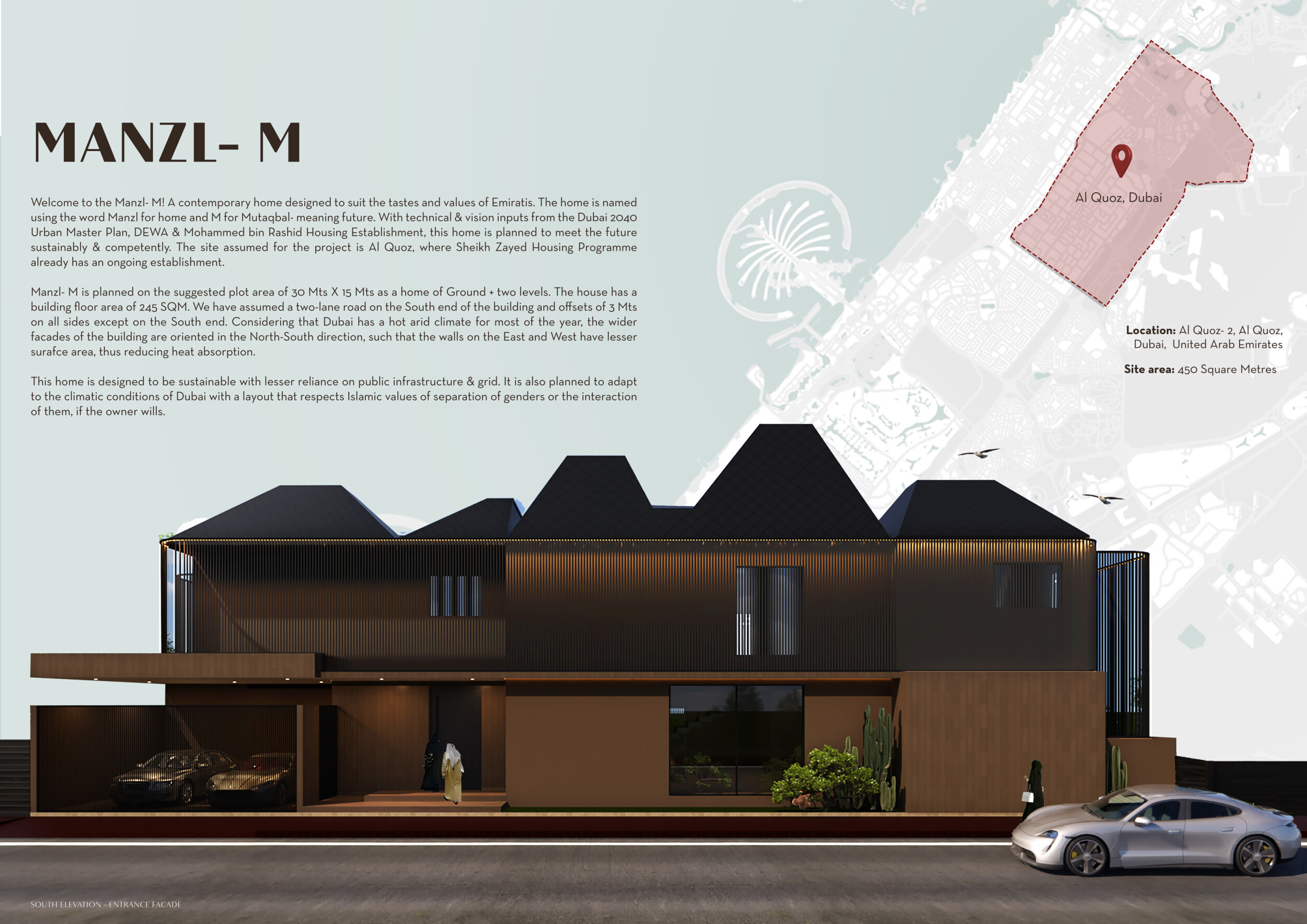 Architecture project // Funnel-Shaped Roof Design Utilizing Sunsile ...