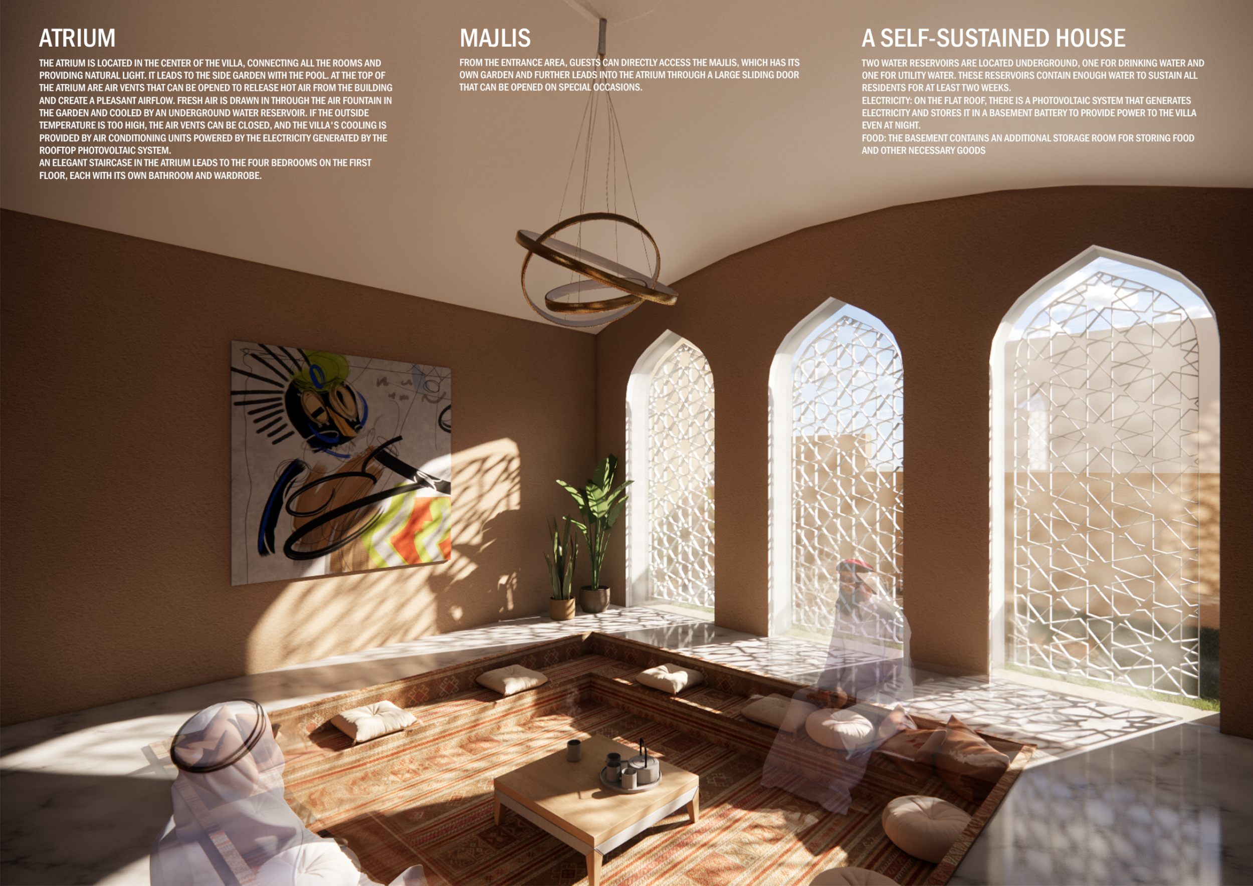 Architecture project // Arched Windows and Clay Plaster in a ...