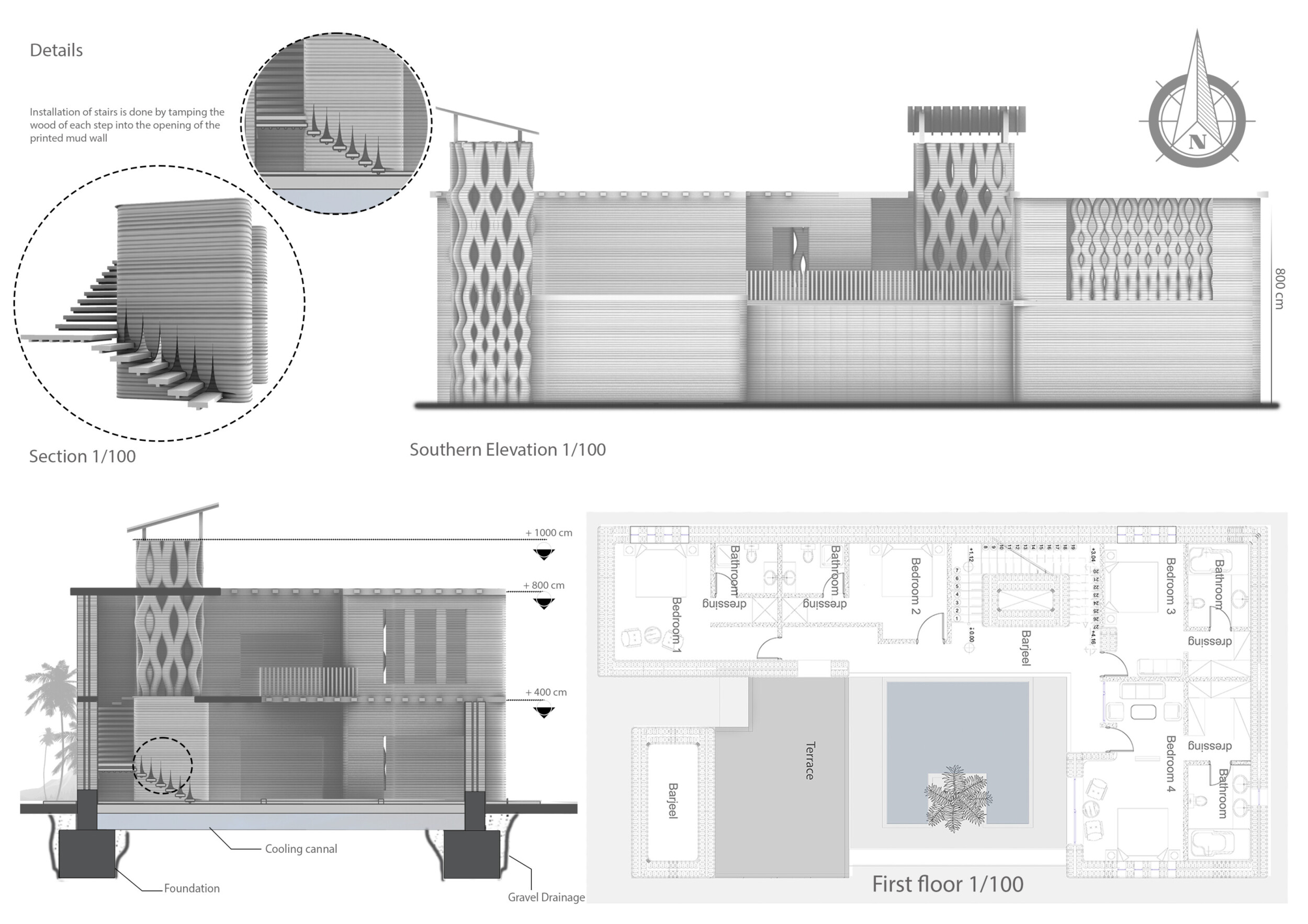 Architecture project // 3d Printed Local Mud Structure Enhancing ...