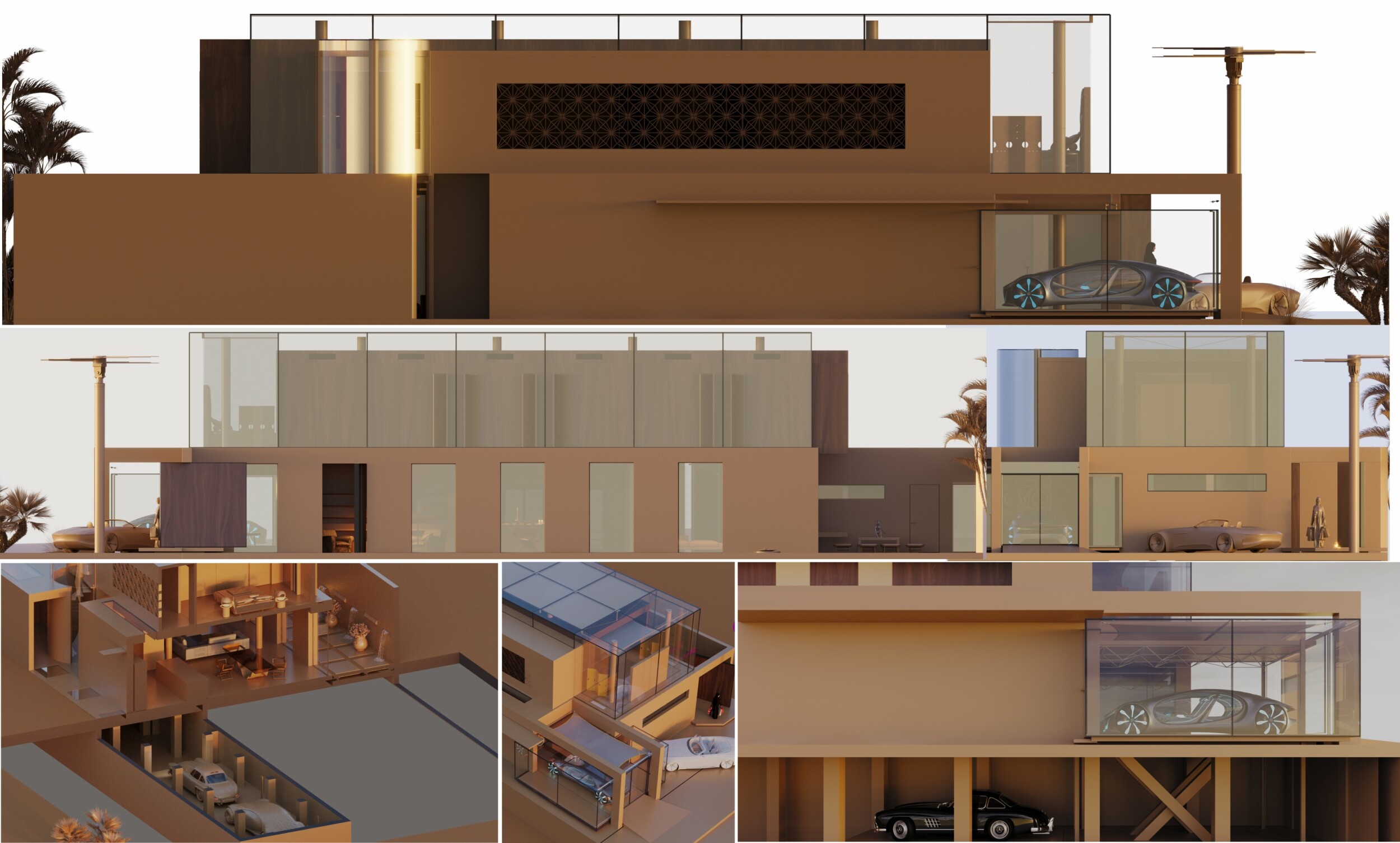 Architecture project // Translucent Glass Facade with Spiral Expanse in ...