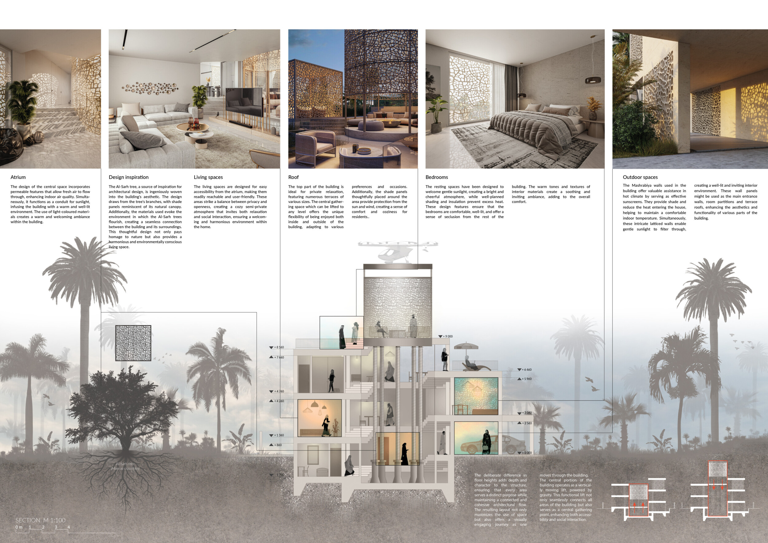 Architecture project // Rammed Earth Structure Emphasizing Natural ...
