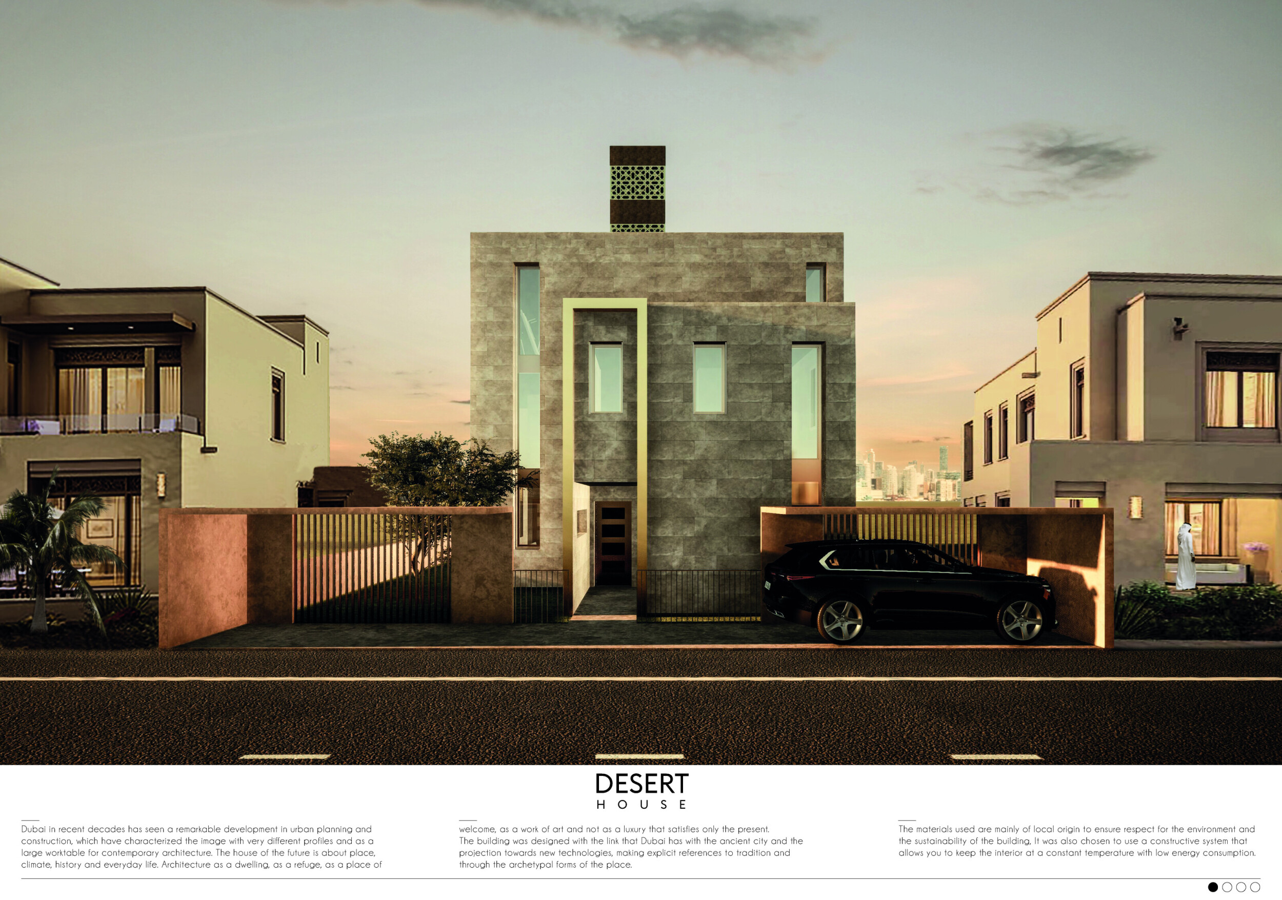 Architecture project // Terracotta-Clad Structure with Vertical Green ...