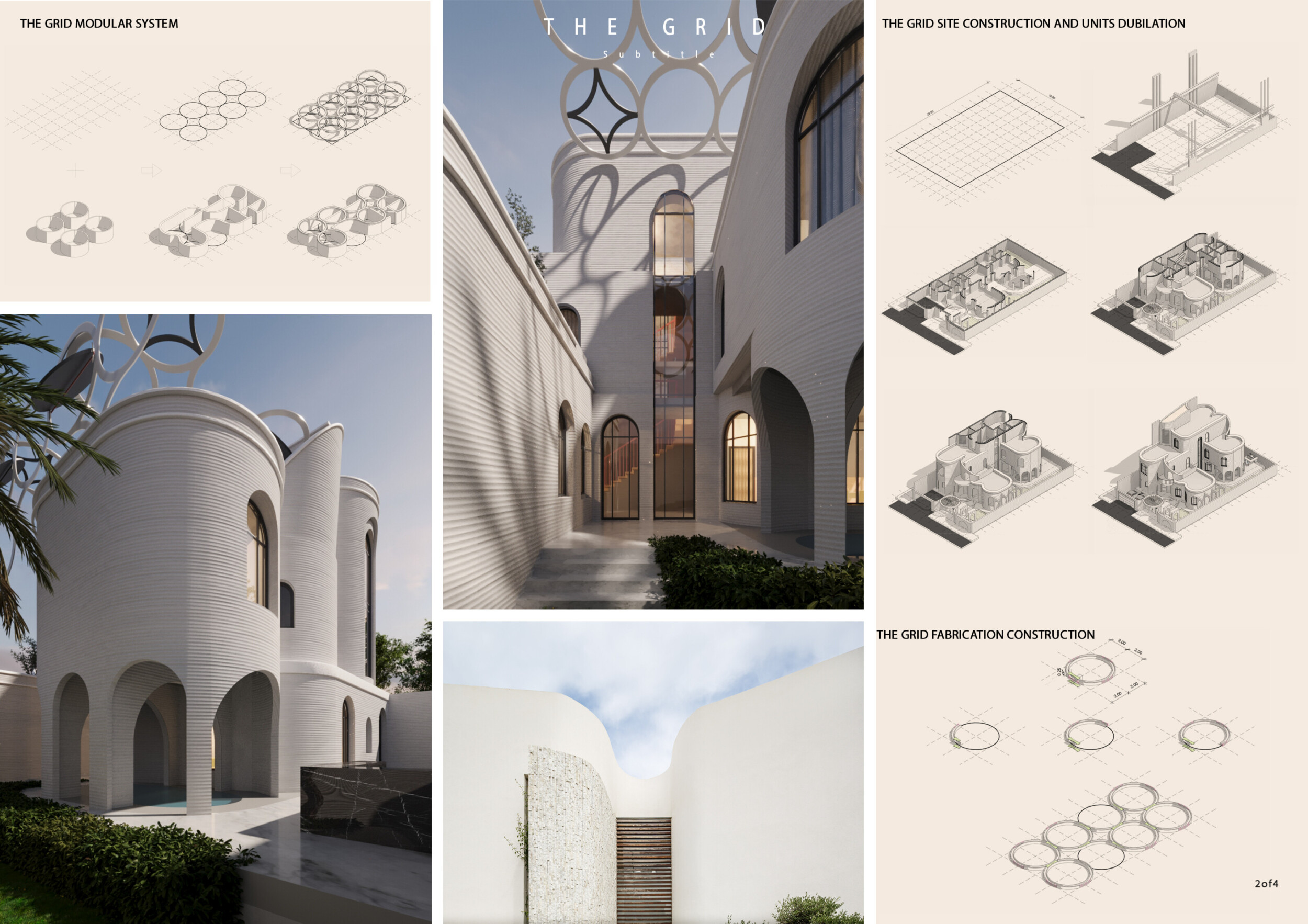Architecture project // 3d Printed Earth Walls and Circular Grid Design ...