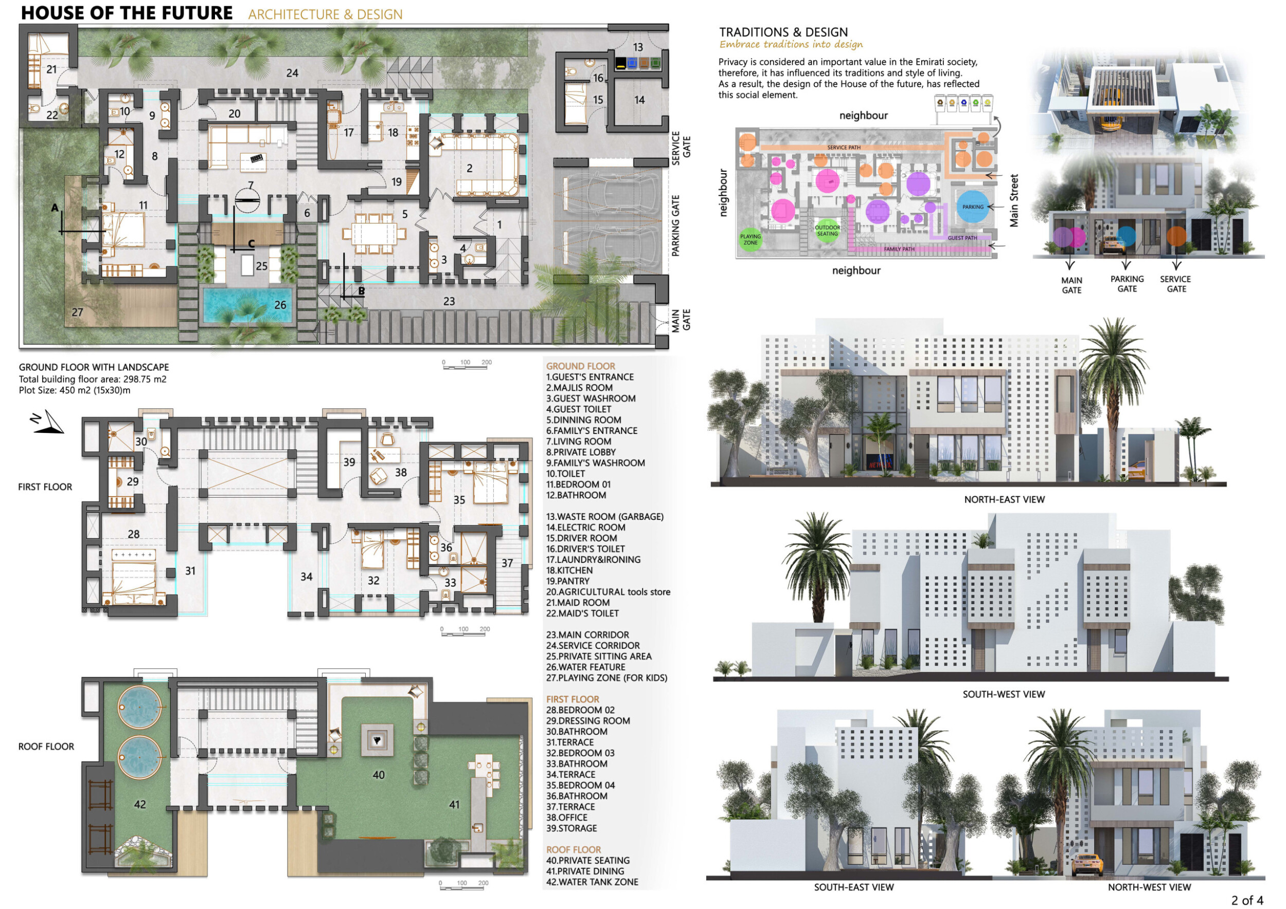 Architecture project // Modular Design with Recycled Bricks and Natural ...