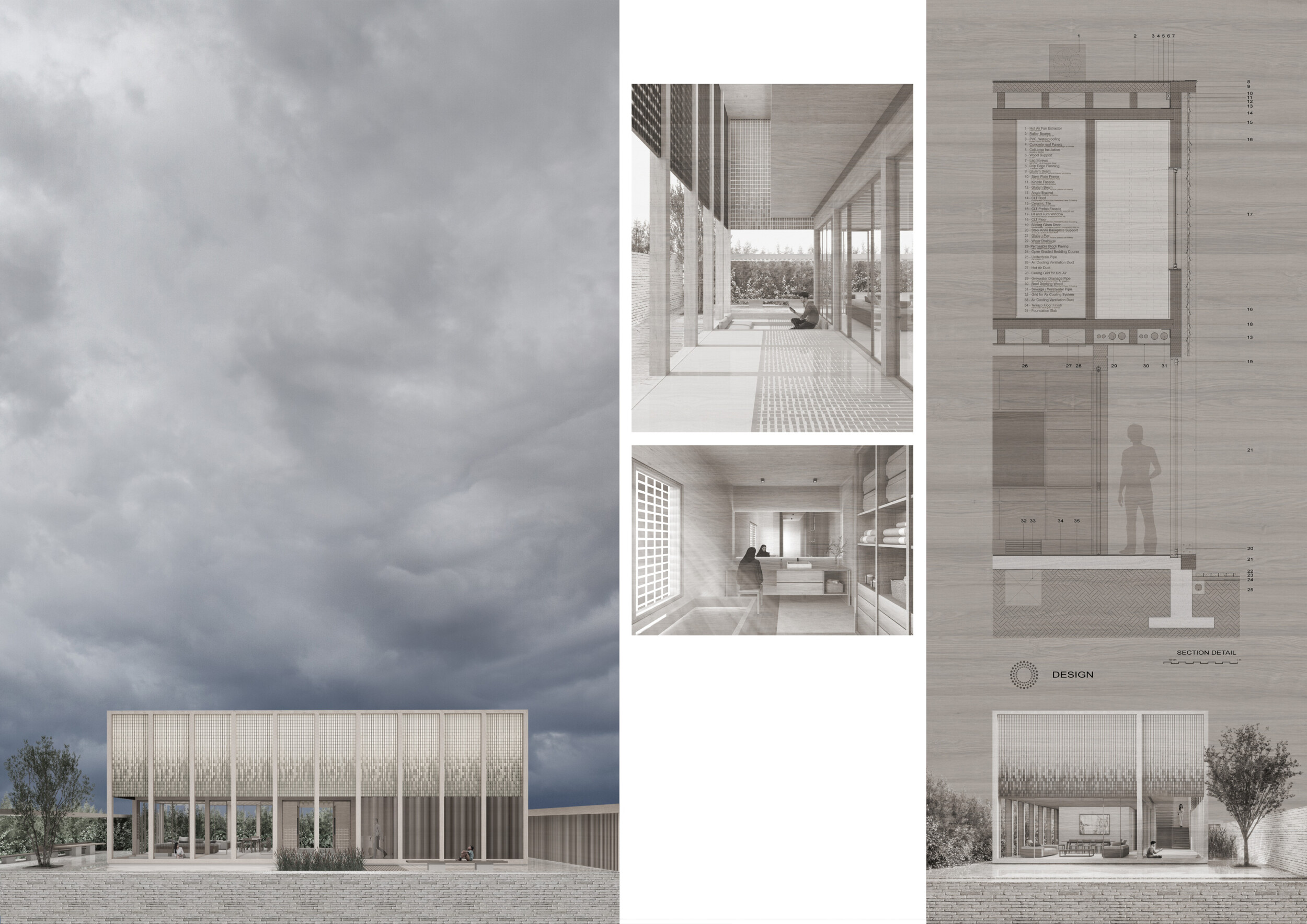 Architecture project // Kinetic Aluminum Facade with Sustainable ...