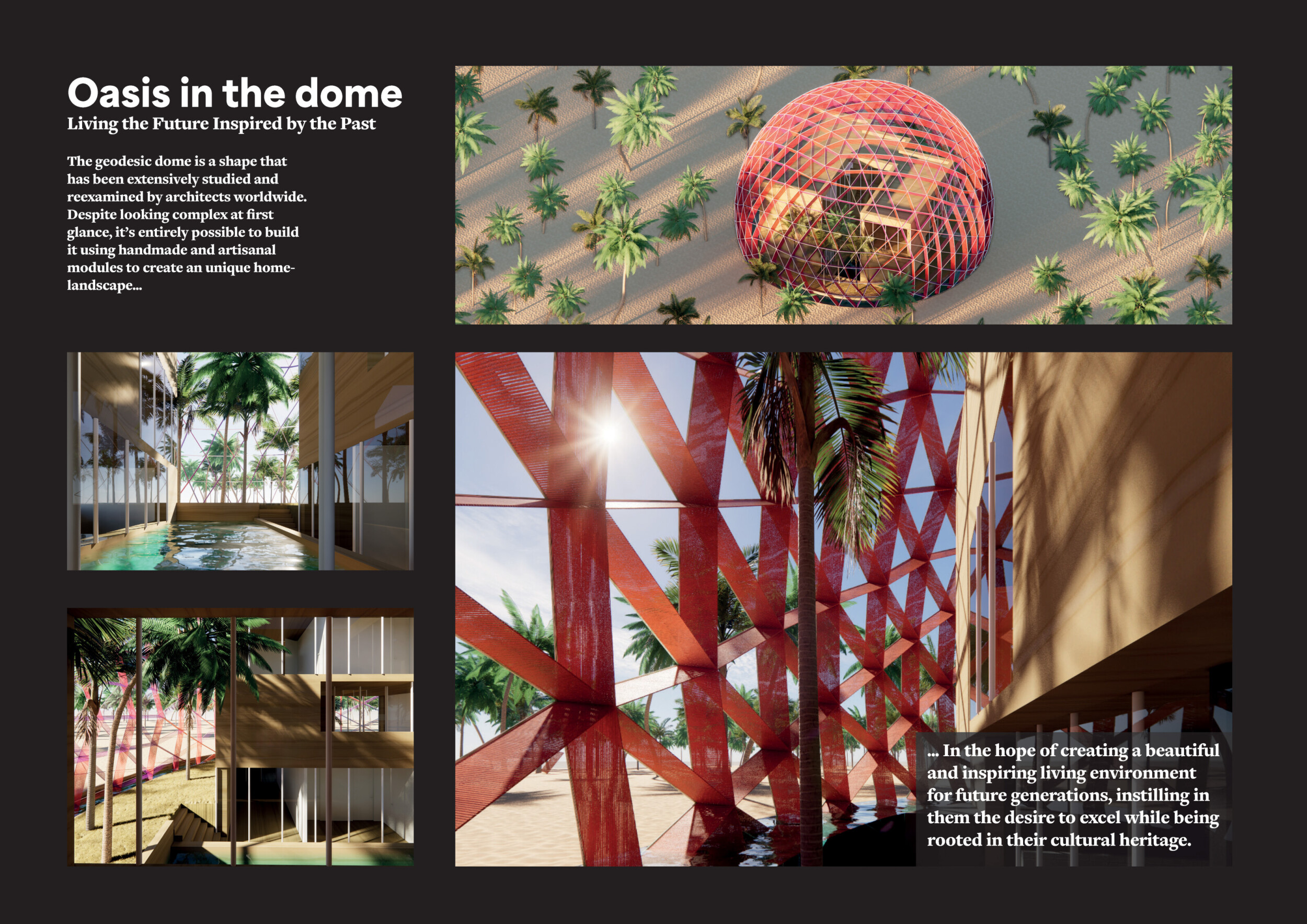 Architecture project // Geodesic Dome Crafted from Adobe and Textiles ...