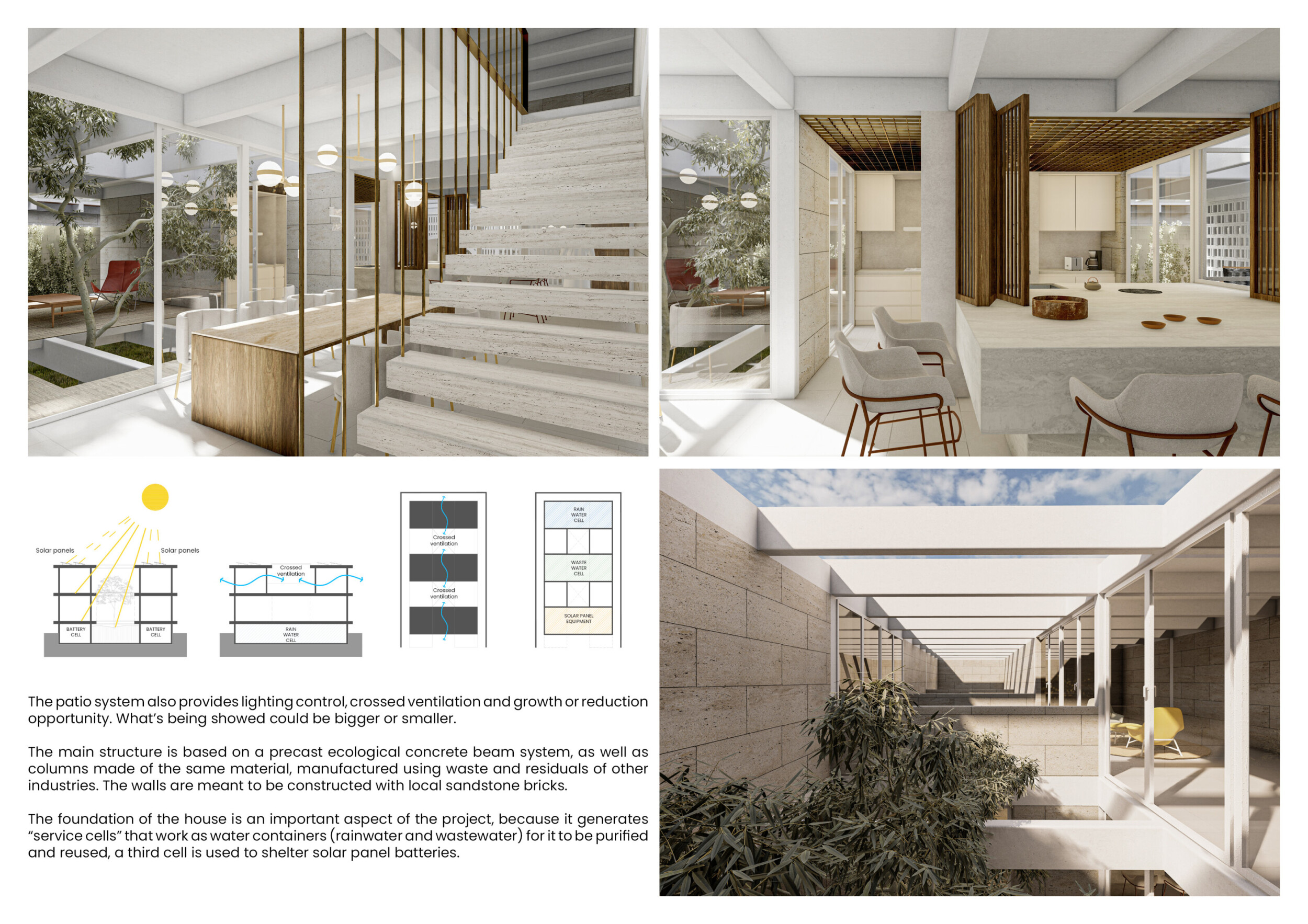 Architecture project // Sustainable Living Through Local Stone and ...