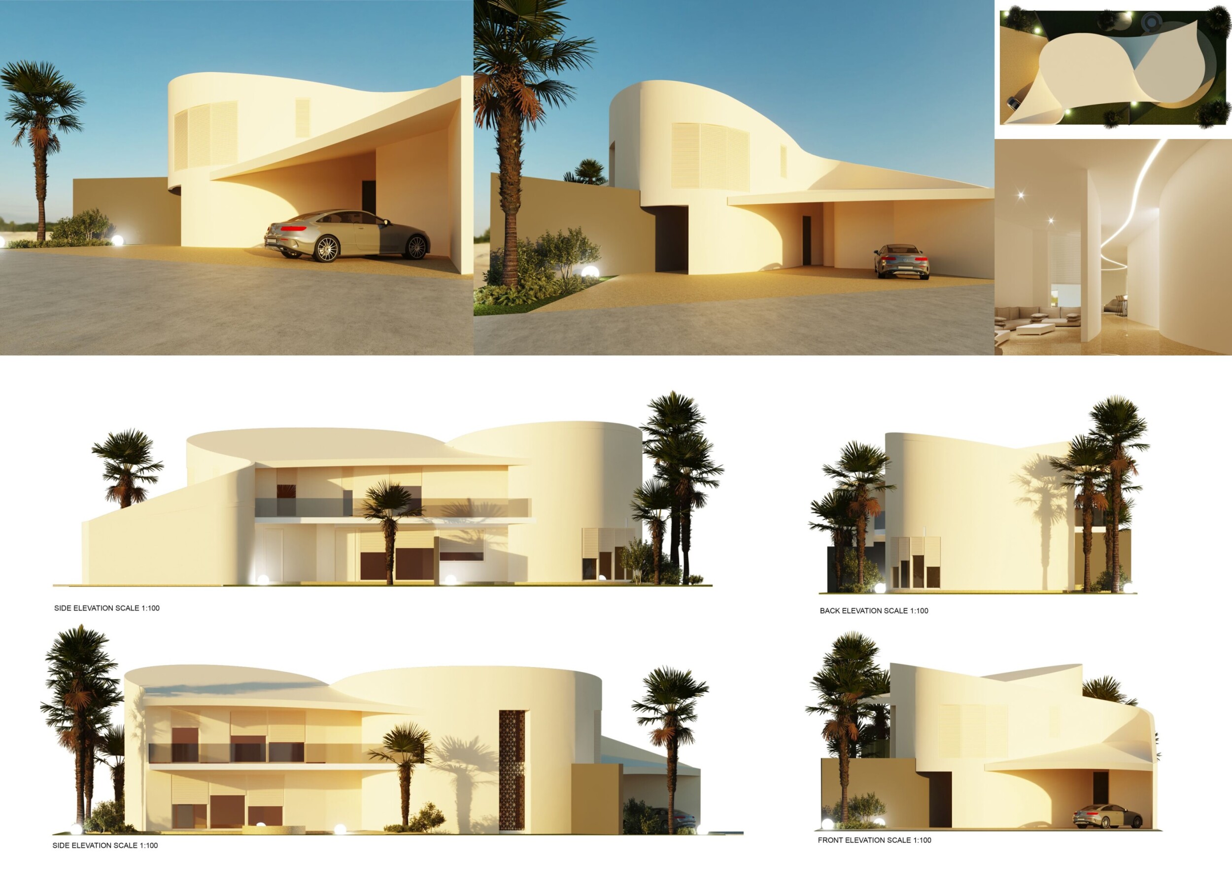 Architecture project // Curvilinear Forms Enhanced by Thermo-Reflective ...