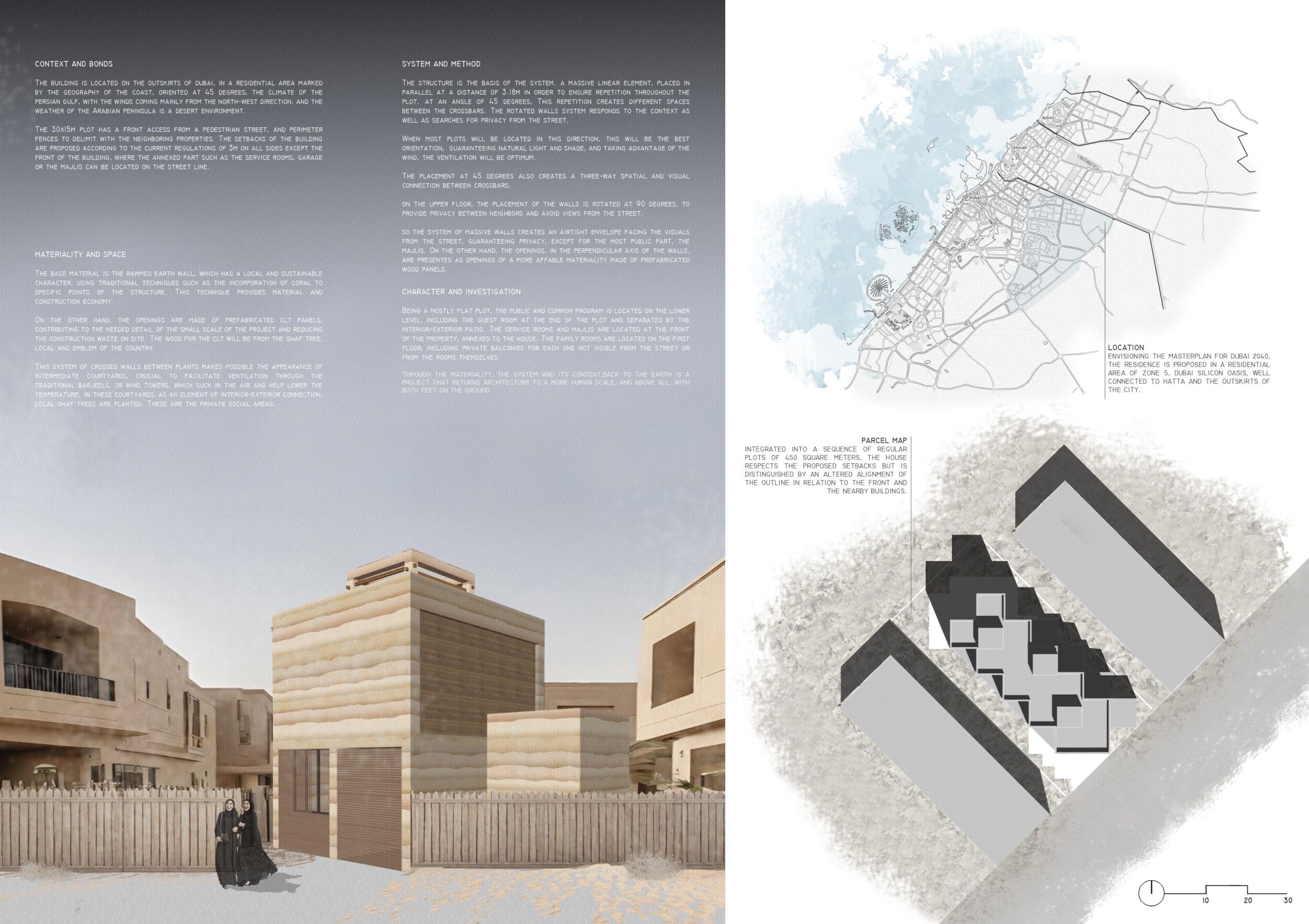 Architecture project // Rammed Earth and Cross-Laminated Timber Create ...