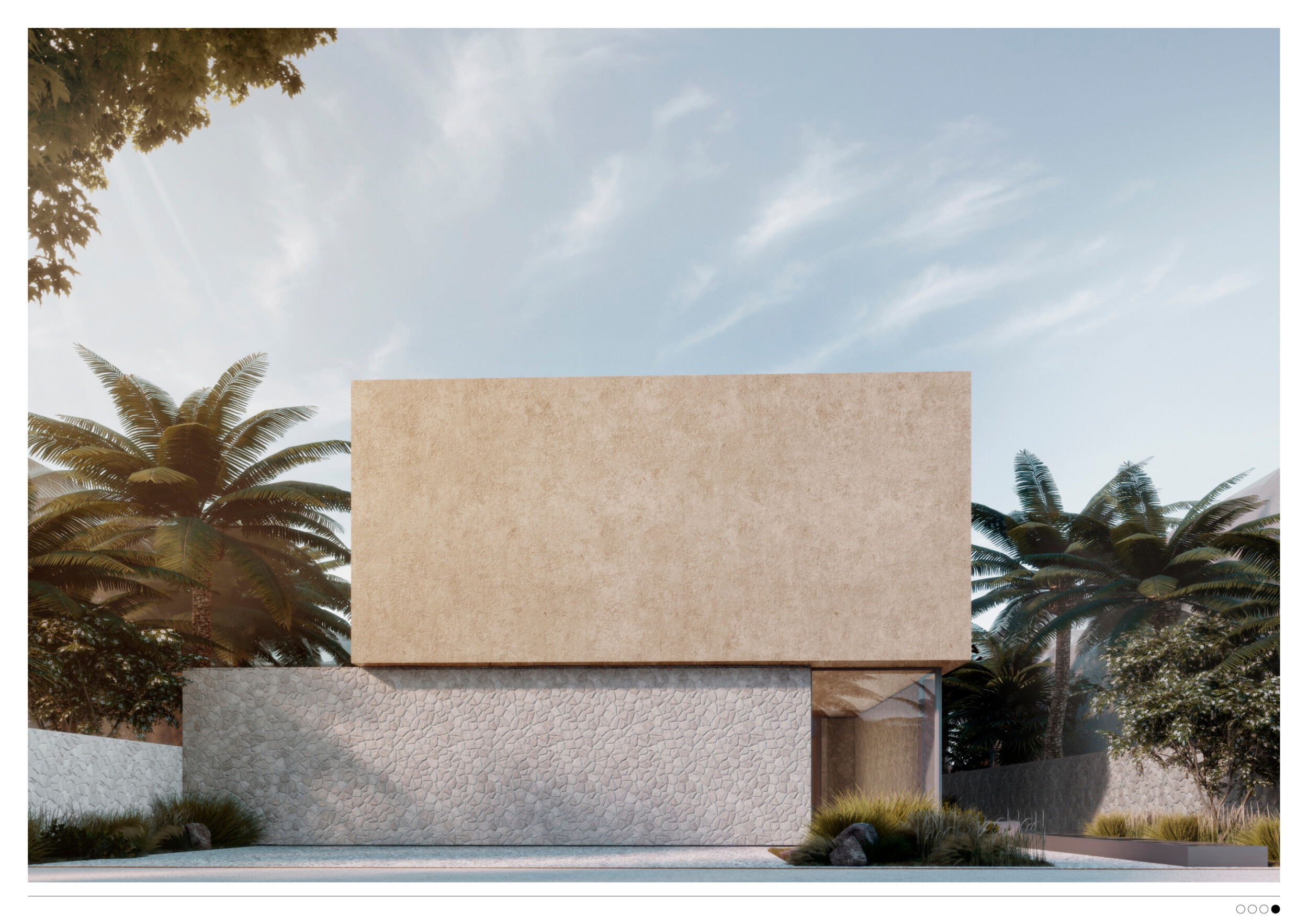 Architecture project // Earthen Plaster and Natural Stone Blend in a ...