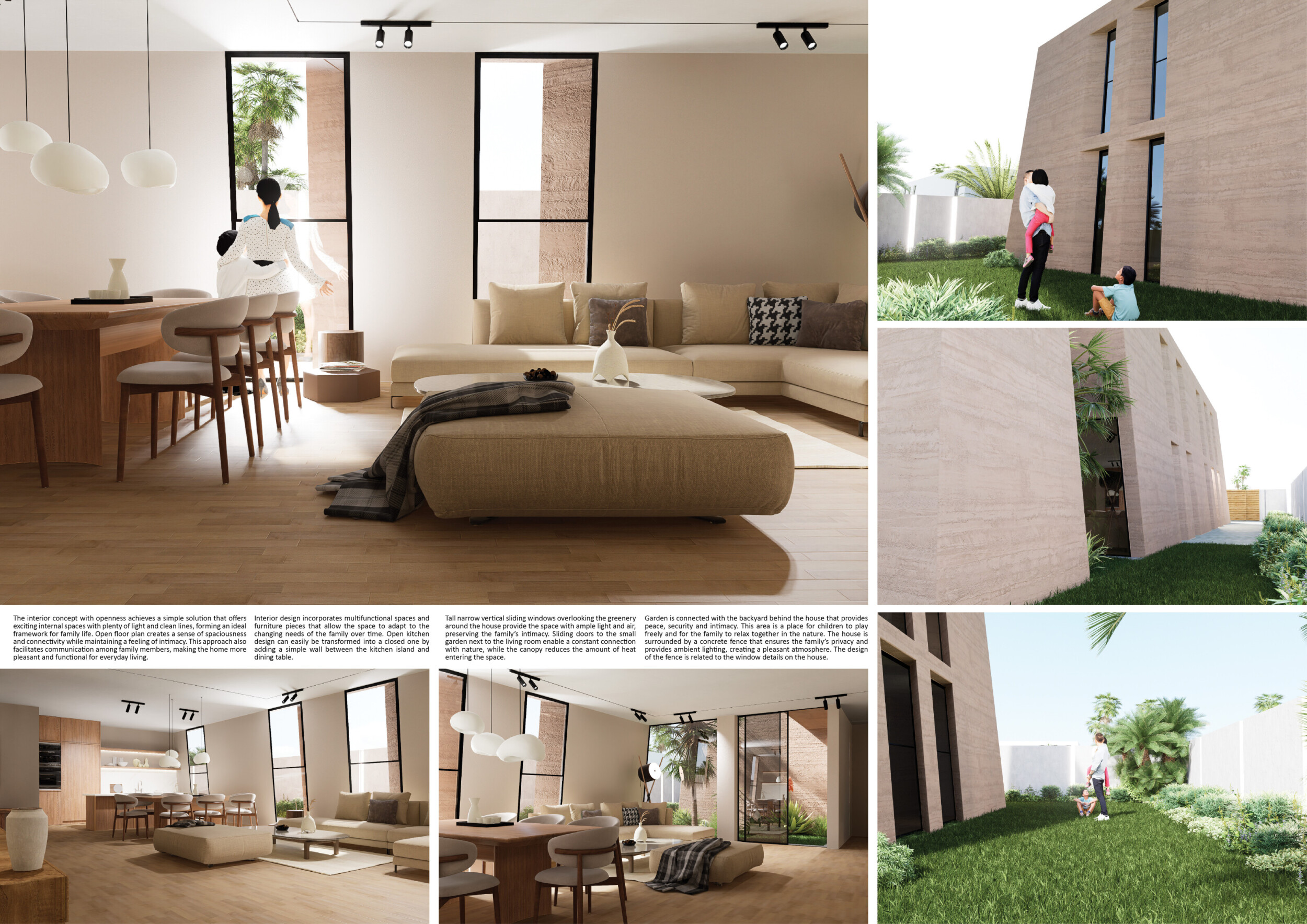 Architecture project // Inclined Walls and Lightweight Concrete Panels ...