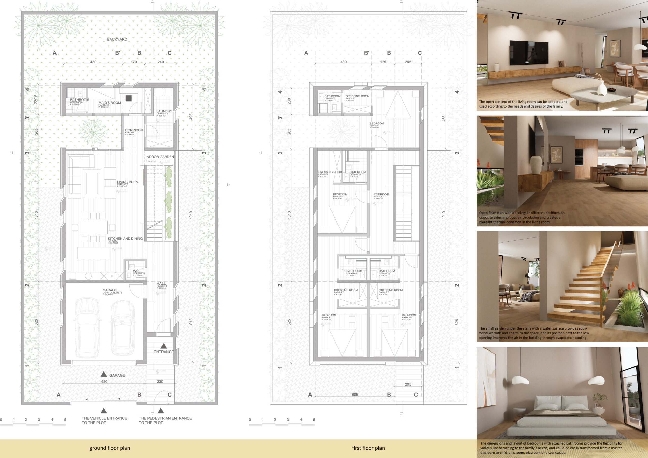 Architecture project // Inclined Walls and Lightweight Concrete Panels ...
