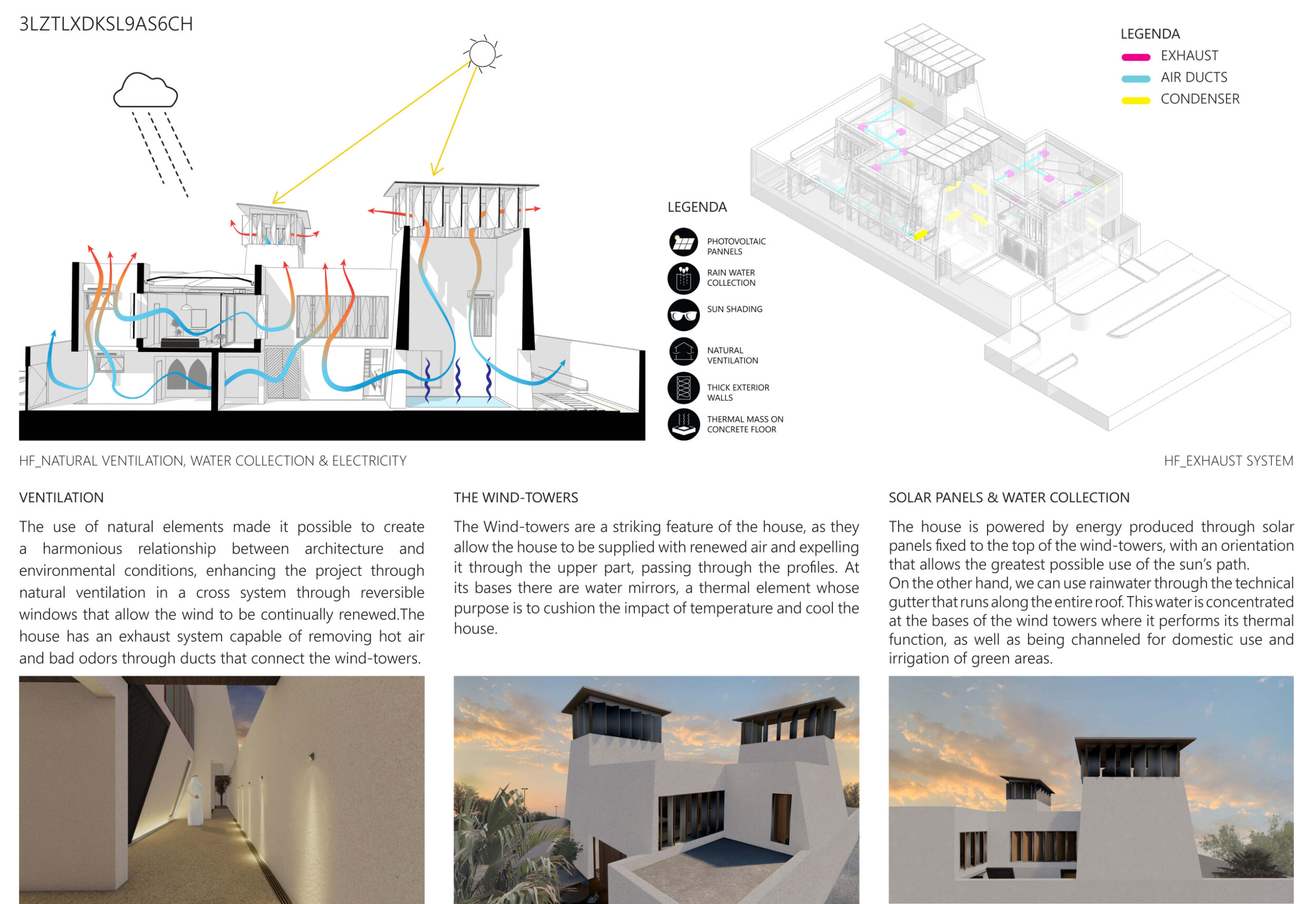 Architecture project // Wind Towers and Natural Clay Walls in a ...