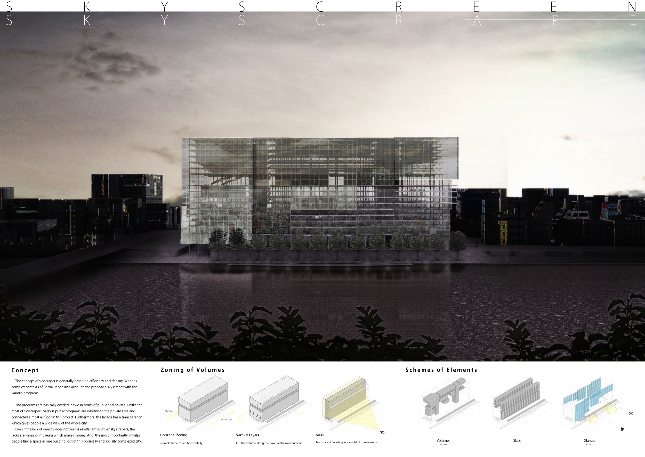 Architecture project // Vertical Layers of Transparency in a Mixed-Use ...