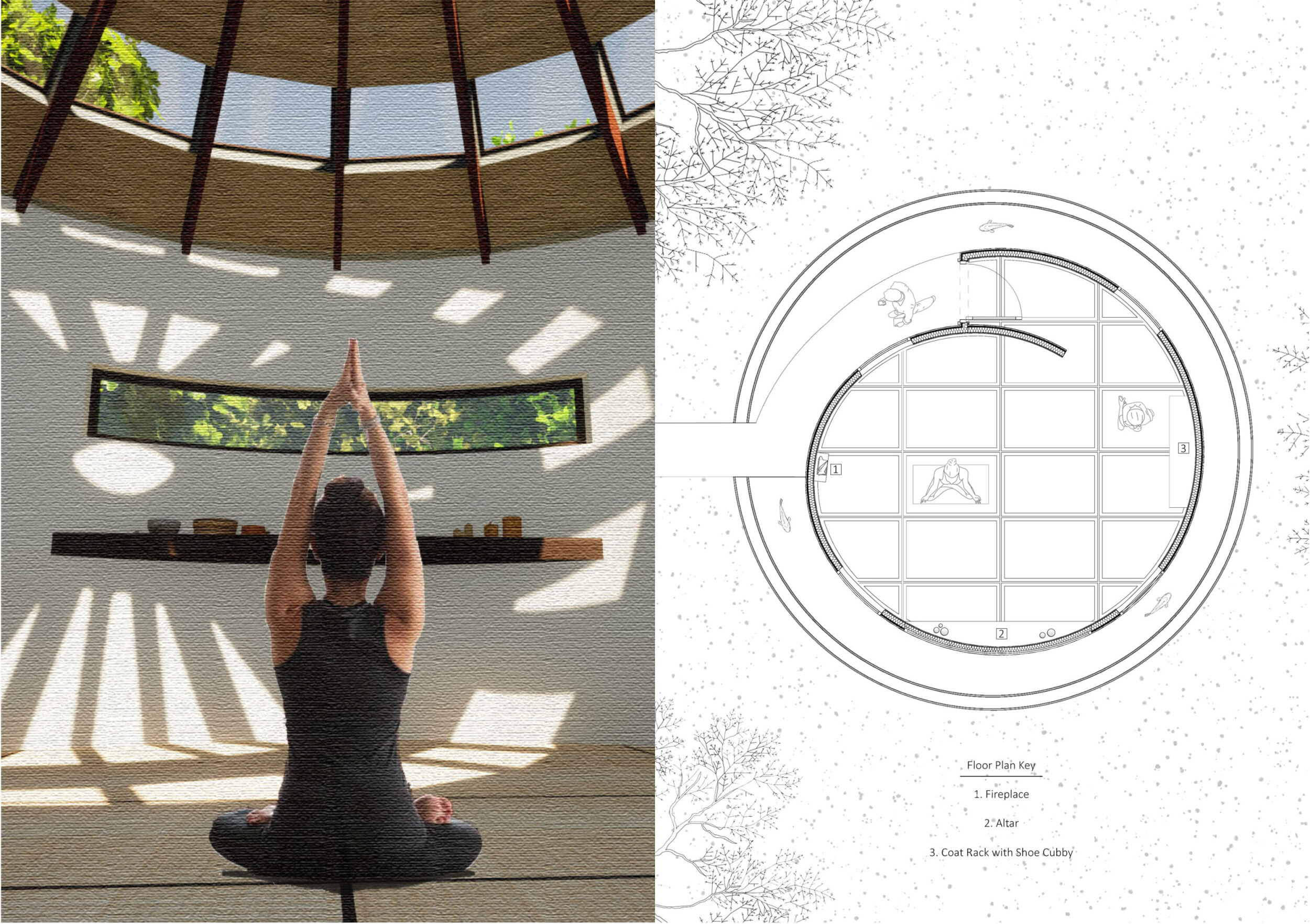 Architecture project // Curvilinear Meditation Cabin with Ipe Cladding ...