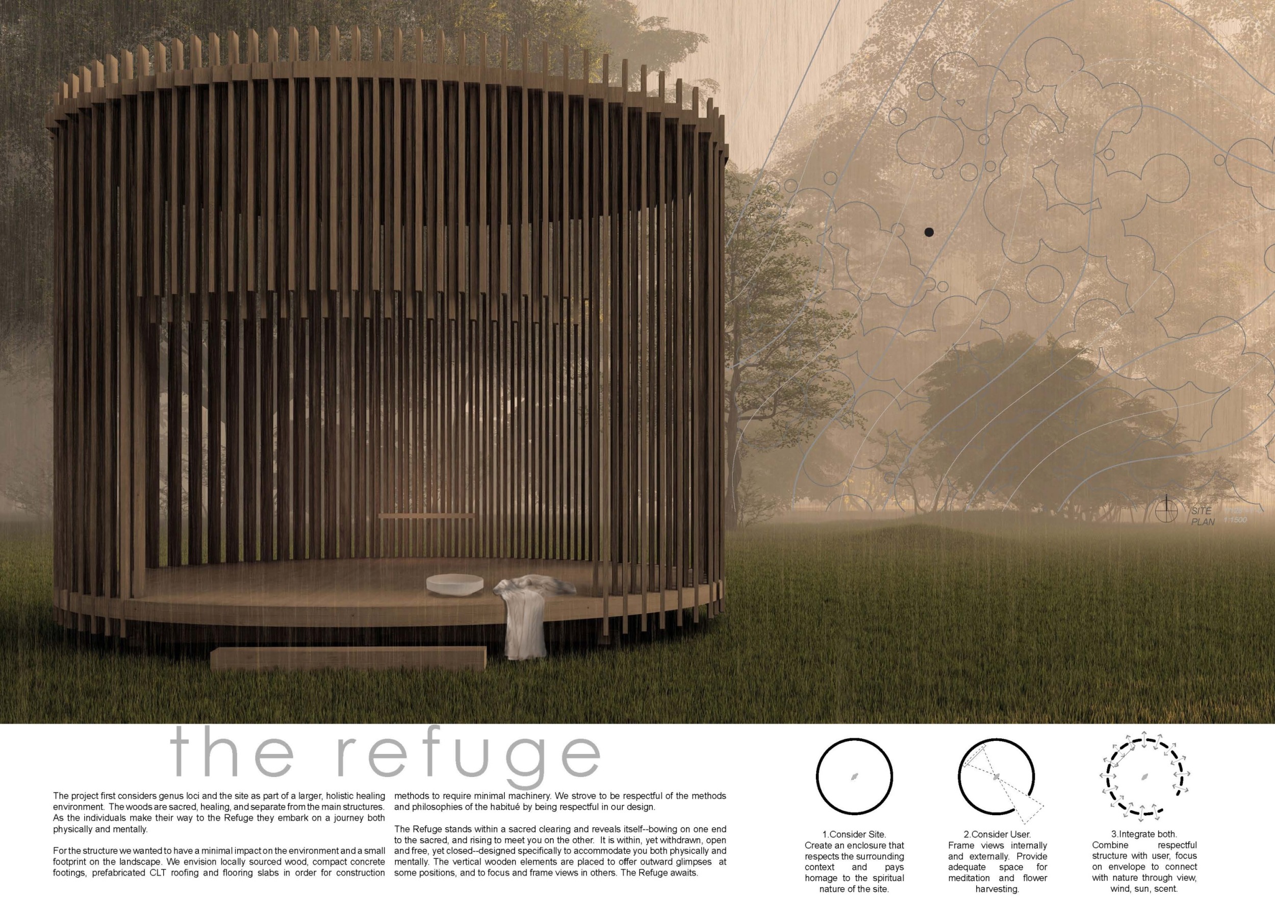 Architecture project // Vertical Elements Framing Sacred Spaces in ...