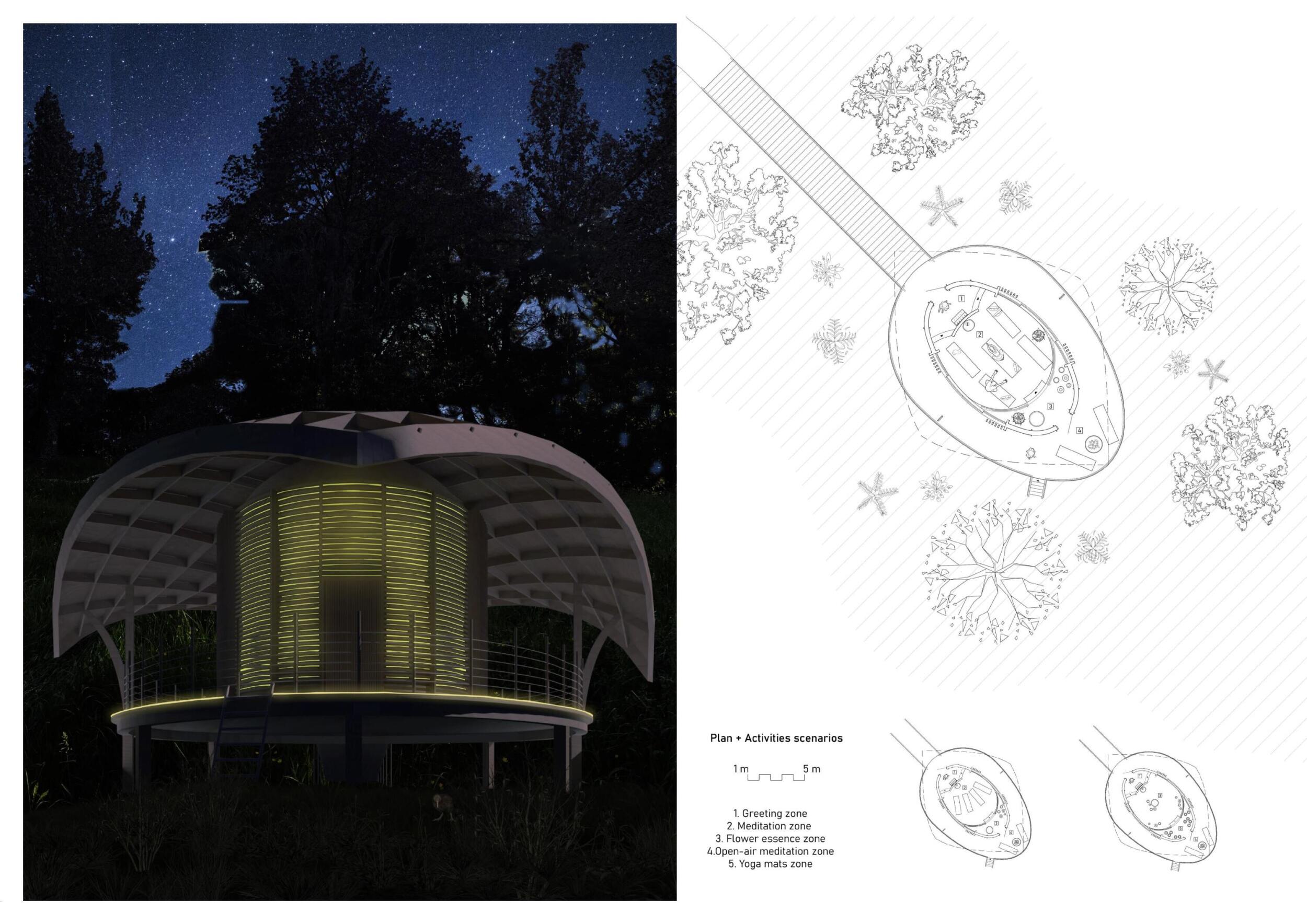 Architecture project // Natural Timber Sanctuary with Reed Roofing and ...