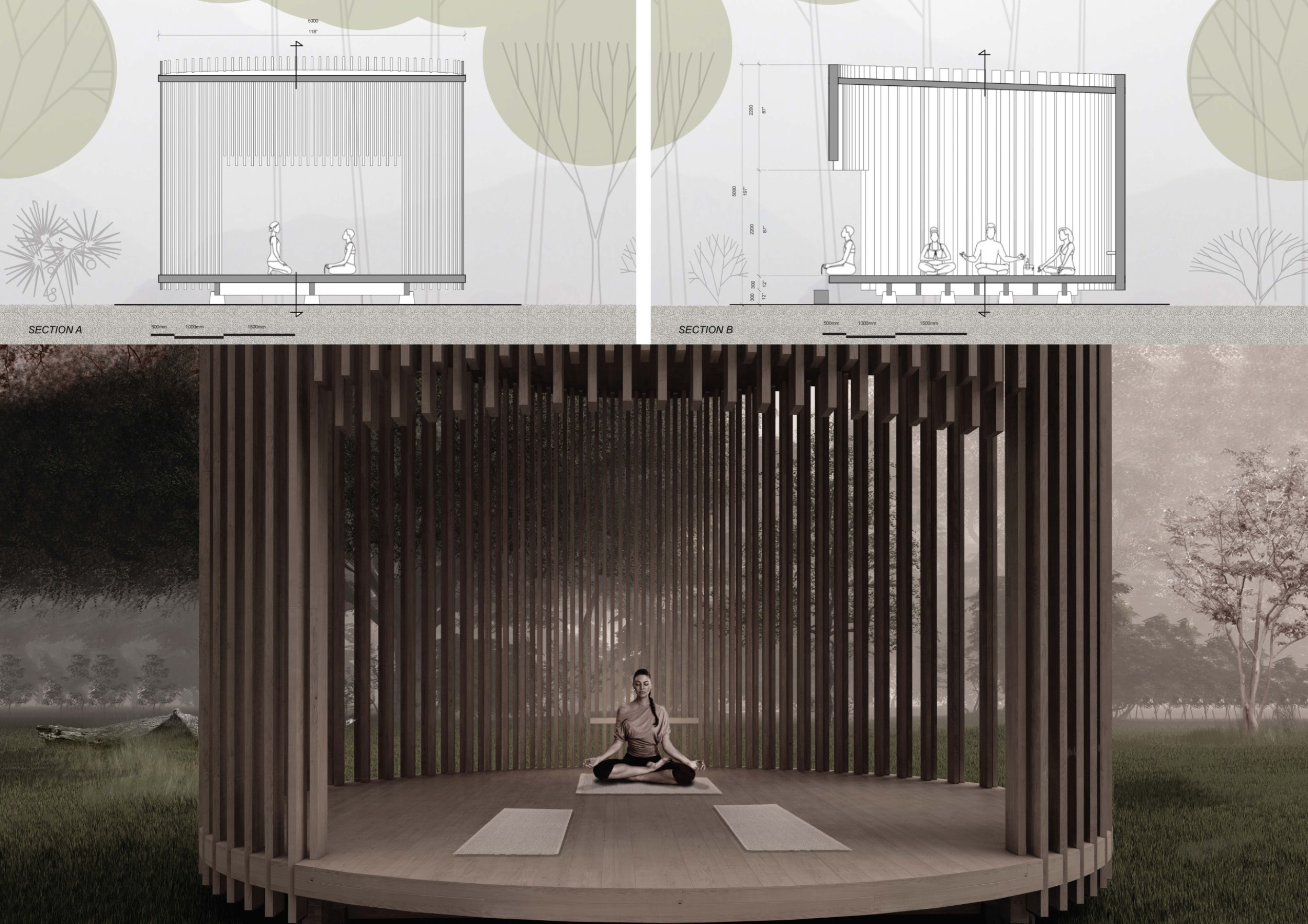 Architecture project // Vertical Elements Framing Sacred Spaces in ...