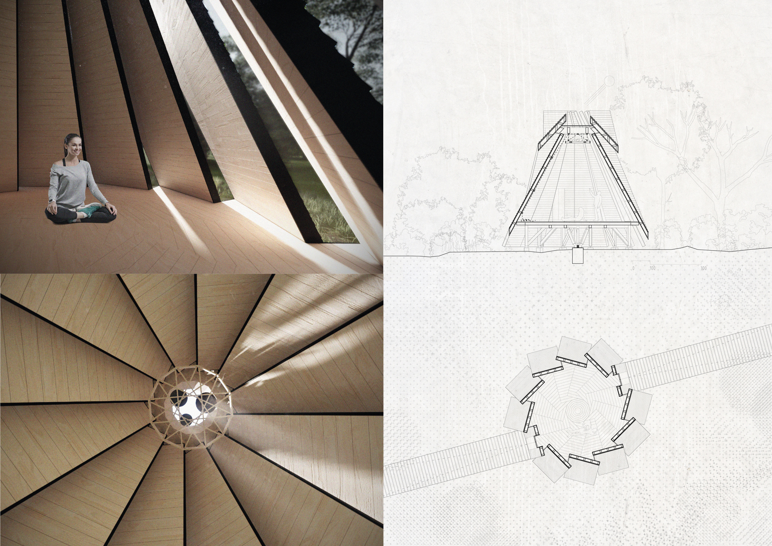 Architecture project // Circular Overlapping Plates Create a Meditative ...