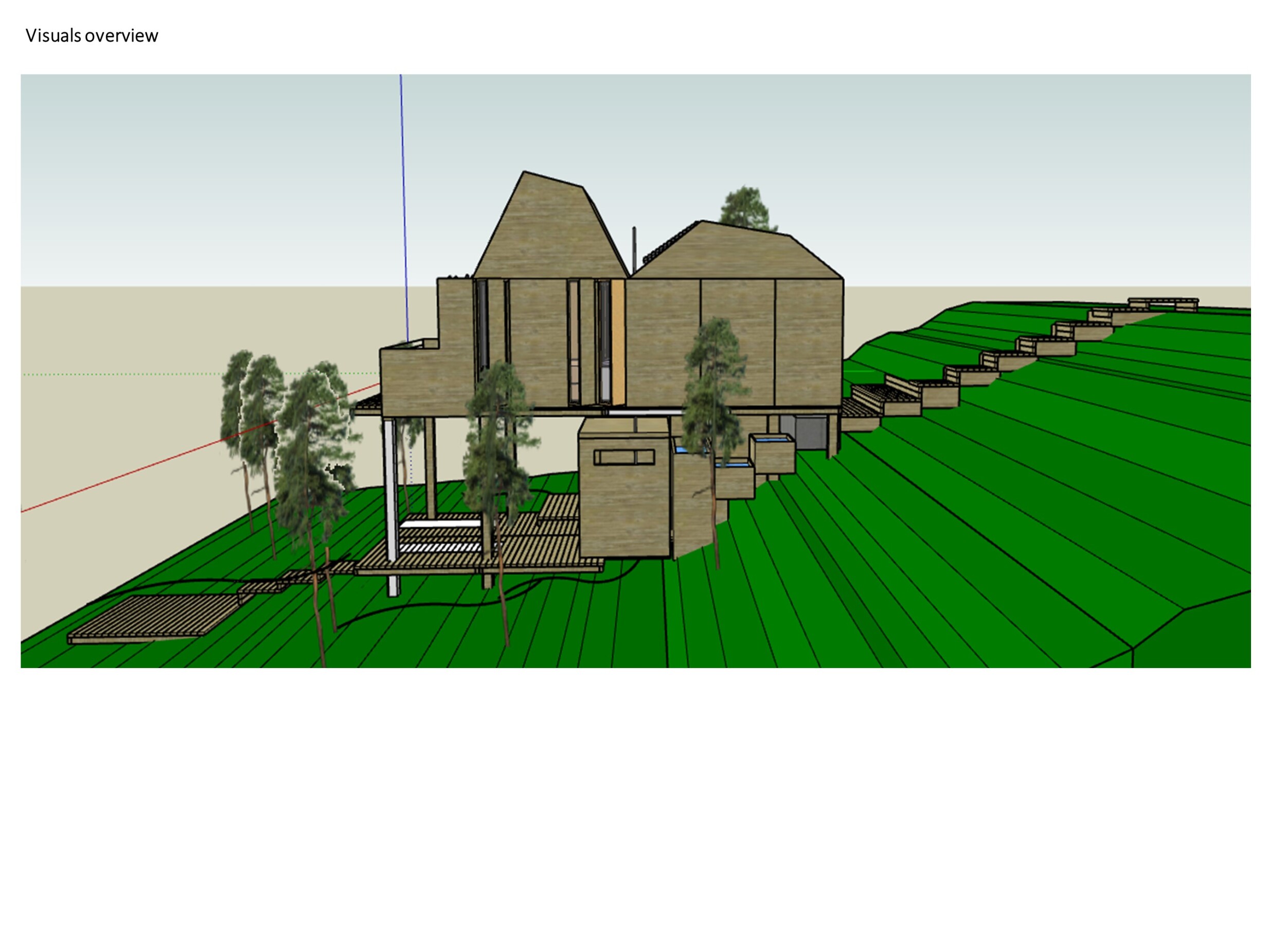 Architecture project // Check Dams and Green Islands Supporting Forest ...