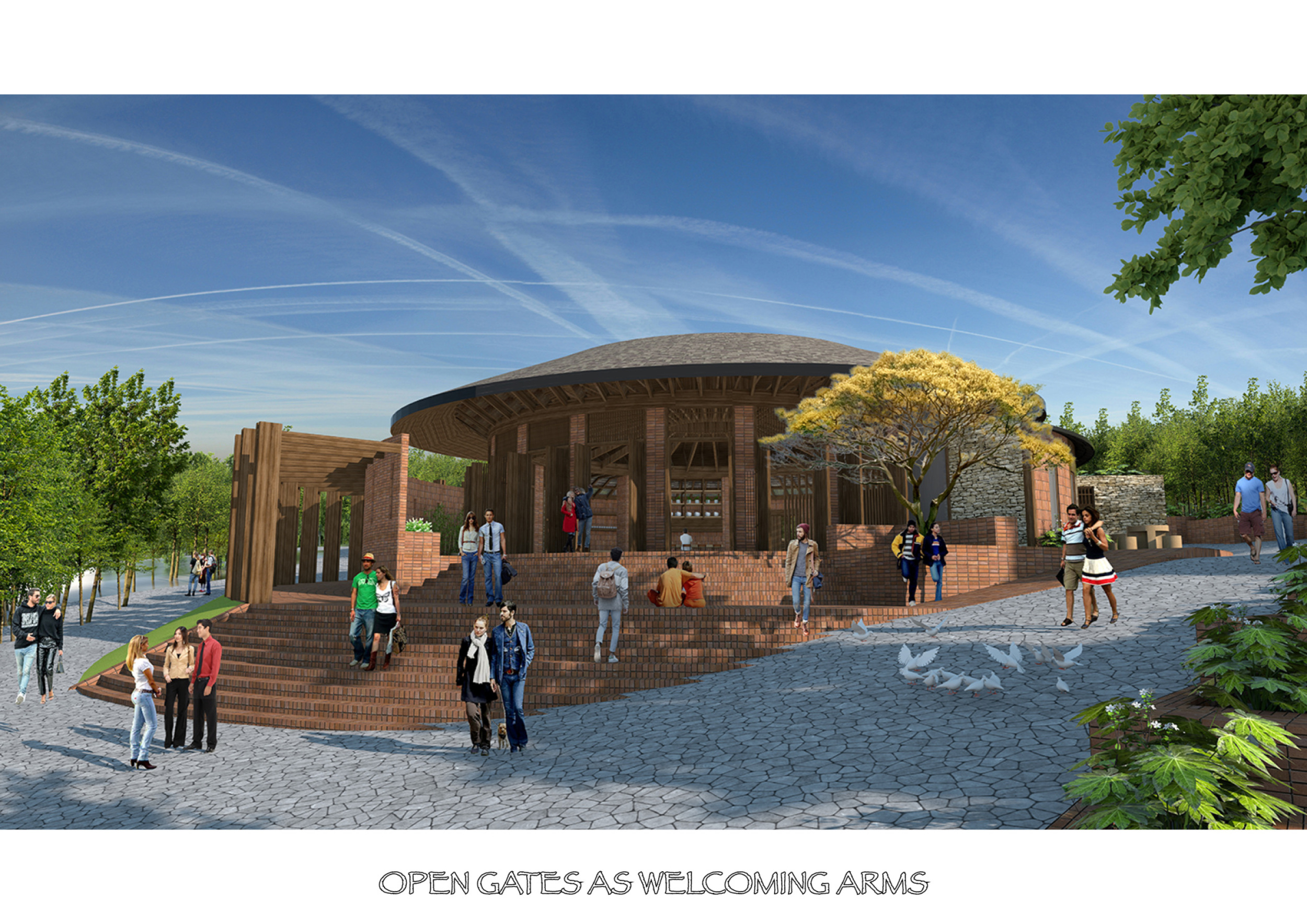 Architecture project // Open Gates and Communal Spaces Enhance ...