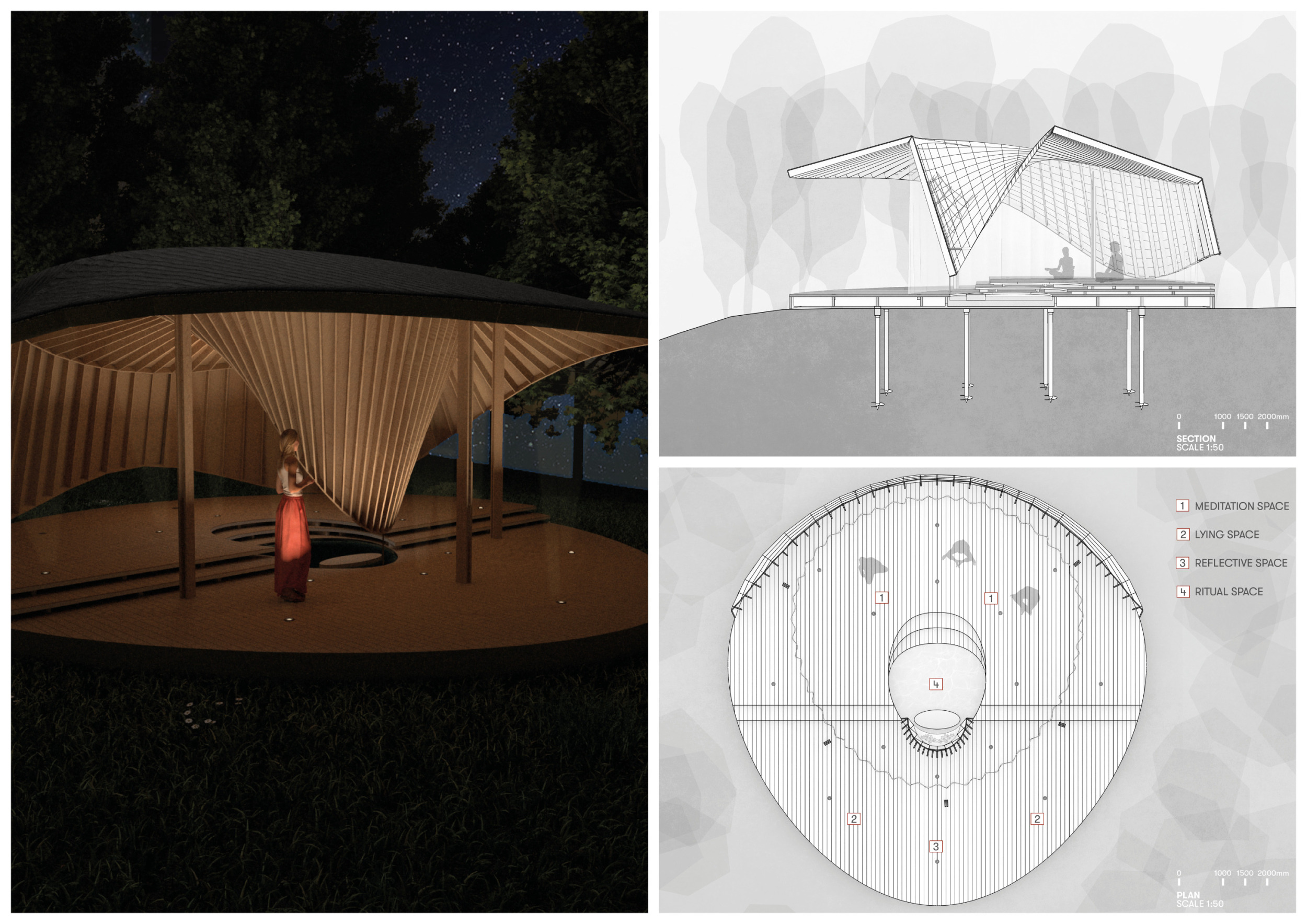 Architecture project // Möbius Strip Design Featuring Charred Redwood ...