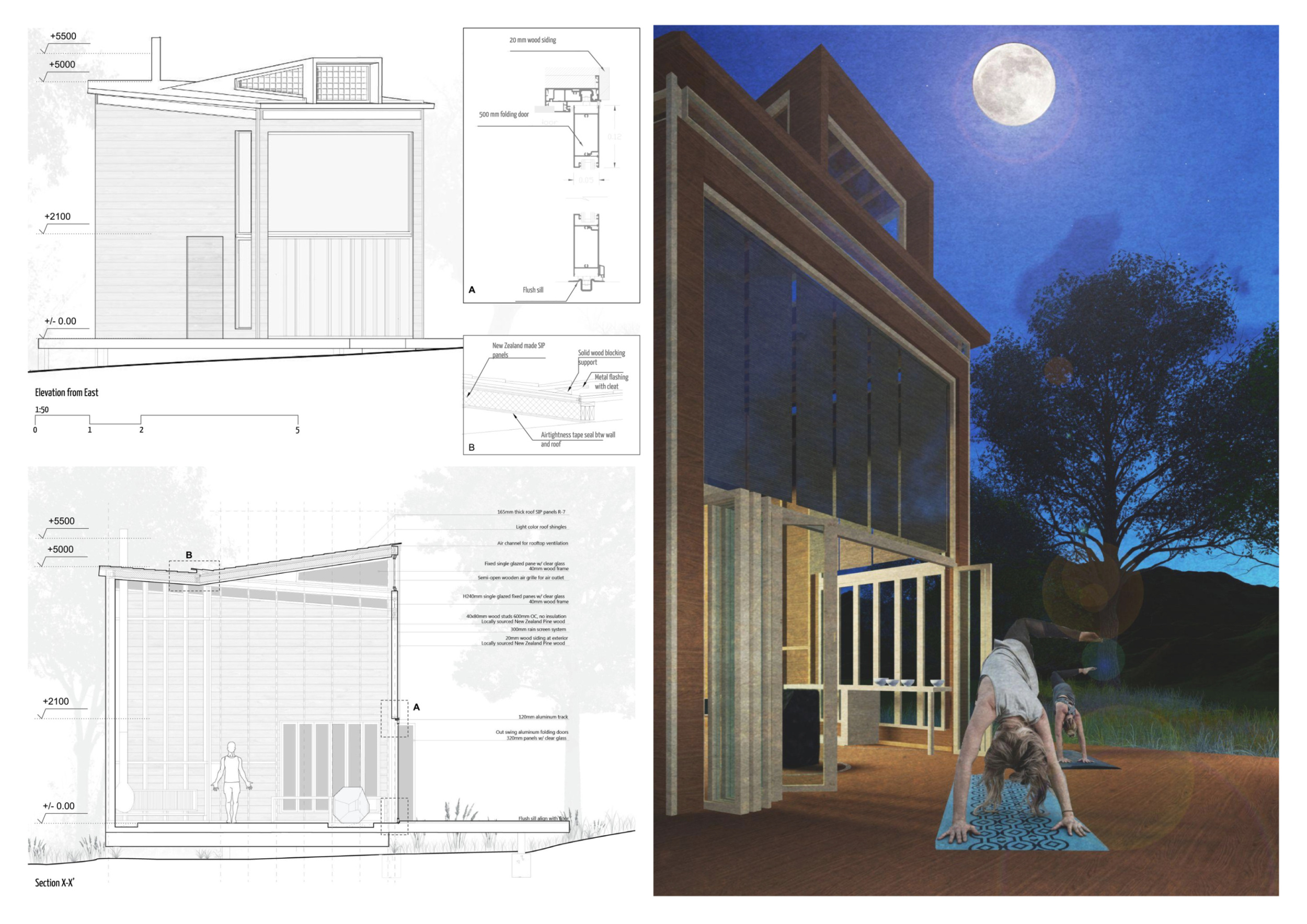 Architecture project // Hexagonal Retreat Built from New Zealand Timber ...