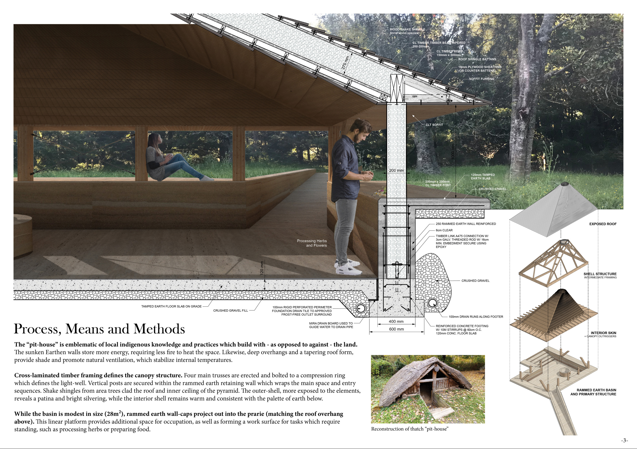 Architecture project // Rammed Earth Structure Featuring Circular ...