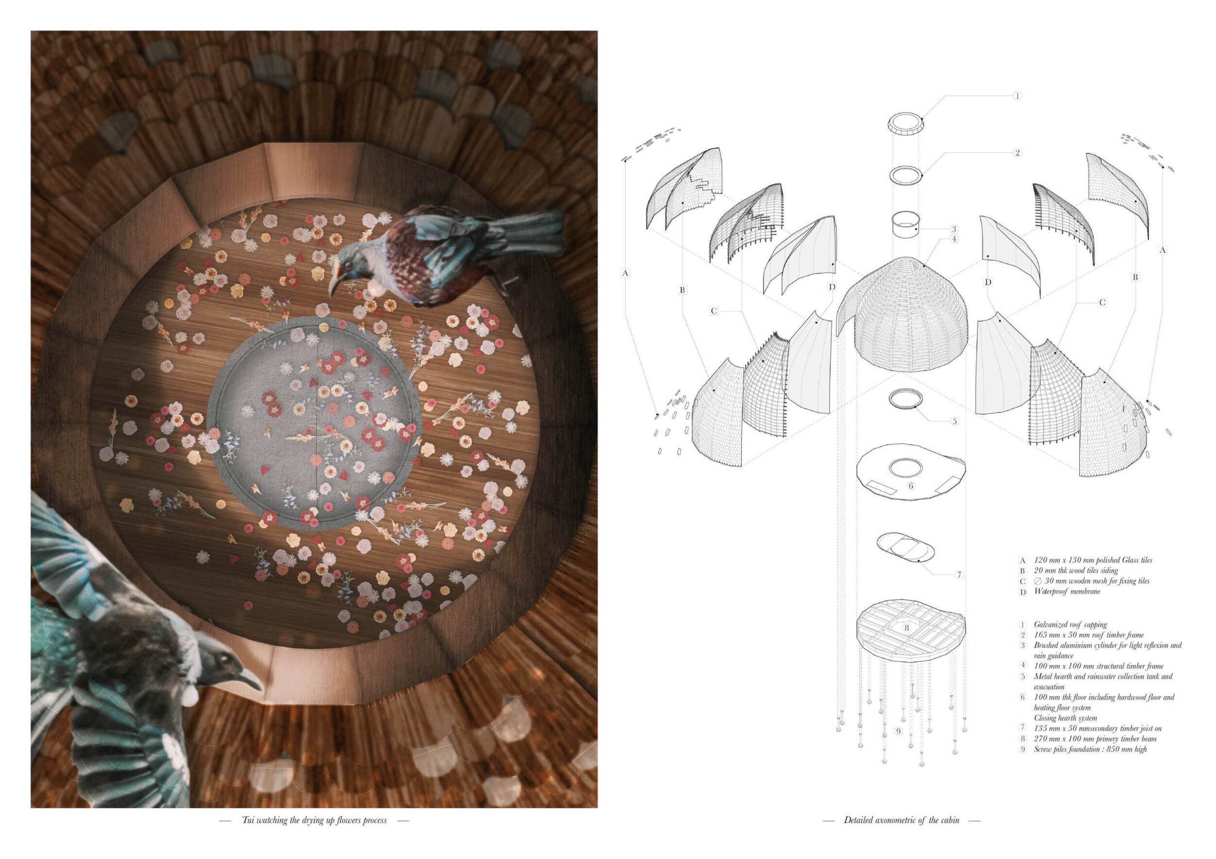 Architecture project // Rainwater Collecting Oculus in a Polygonal ...