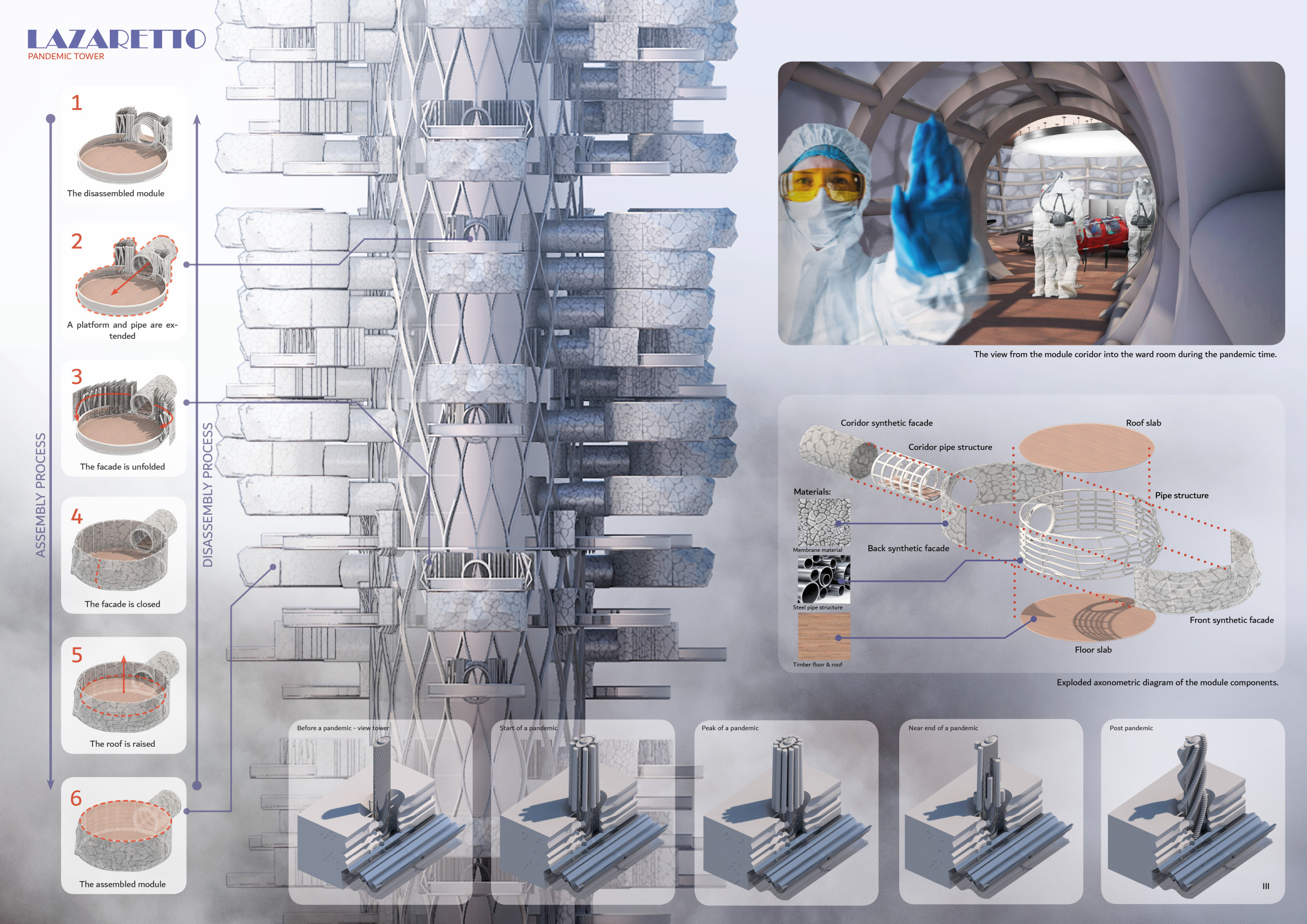 Architecture project // Integrated Waste Management Tower Featuring ...