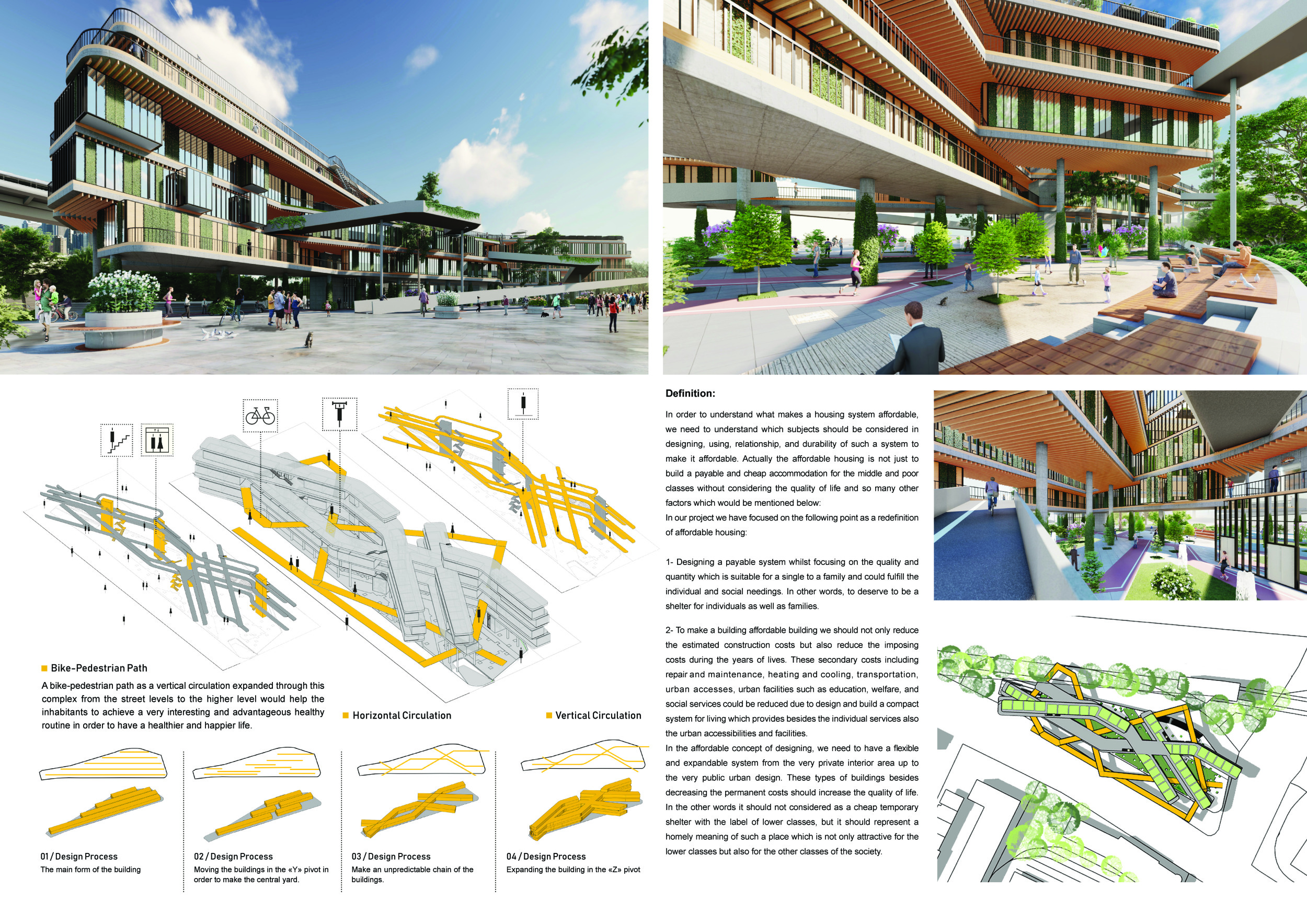 Architecture project // Integrated Community Spaces Featuring Green ...