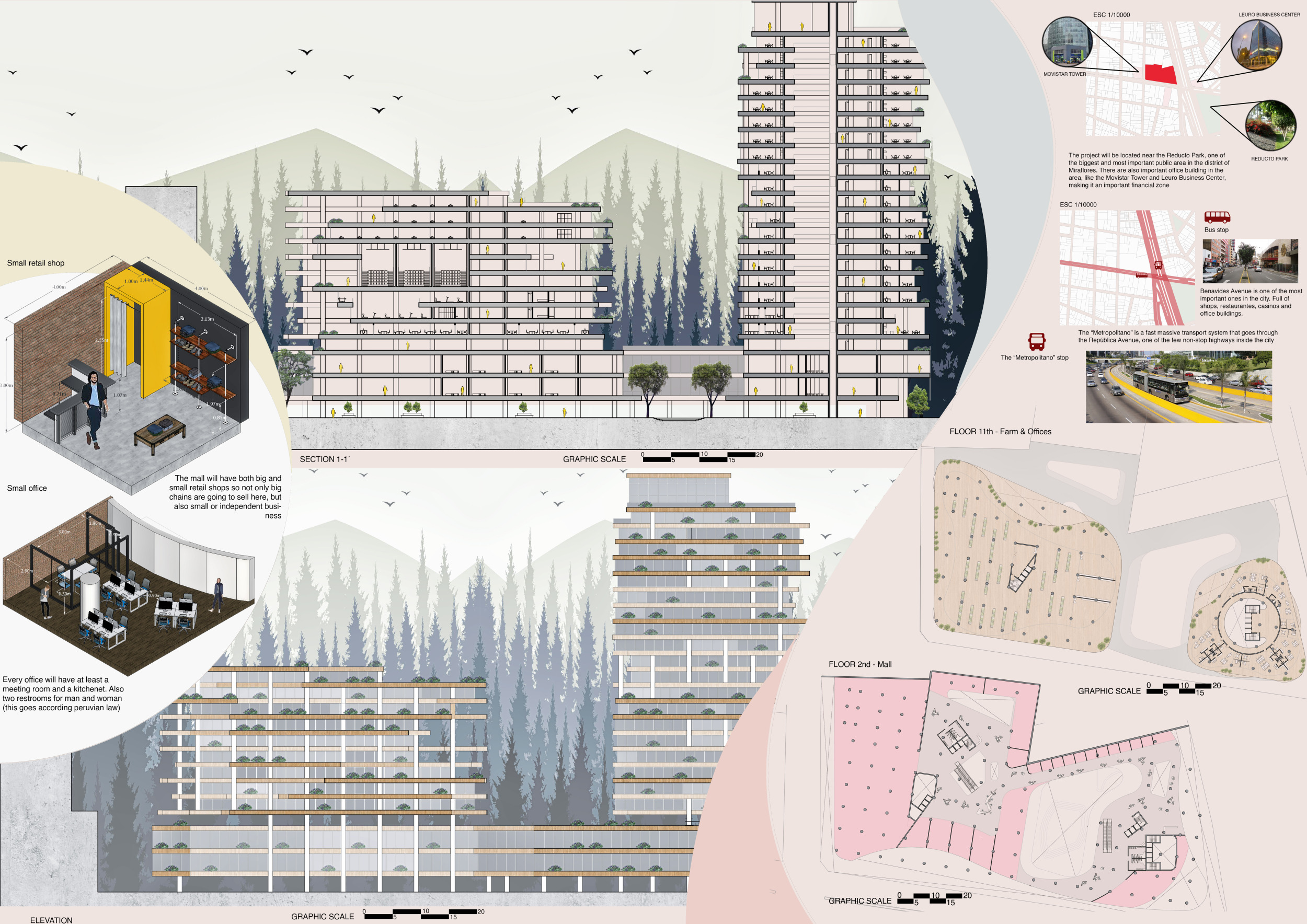 Architecture project // Vertical Farming Integration with Charred Wood ...