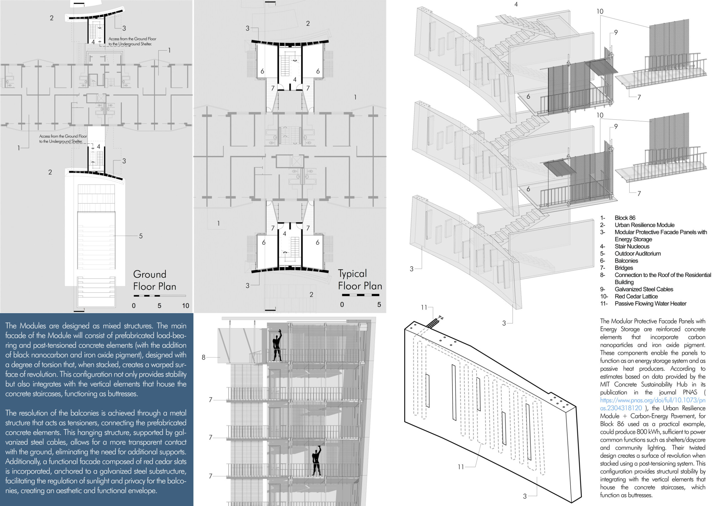 Architecture project // Charred Cedar Facades Complement Prefabricated ...